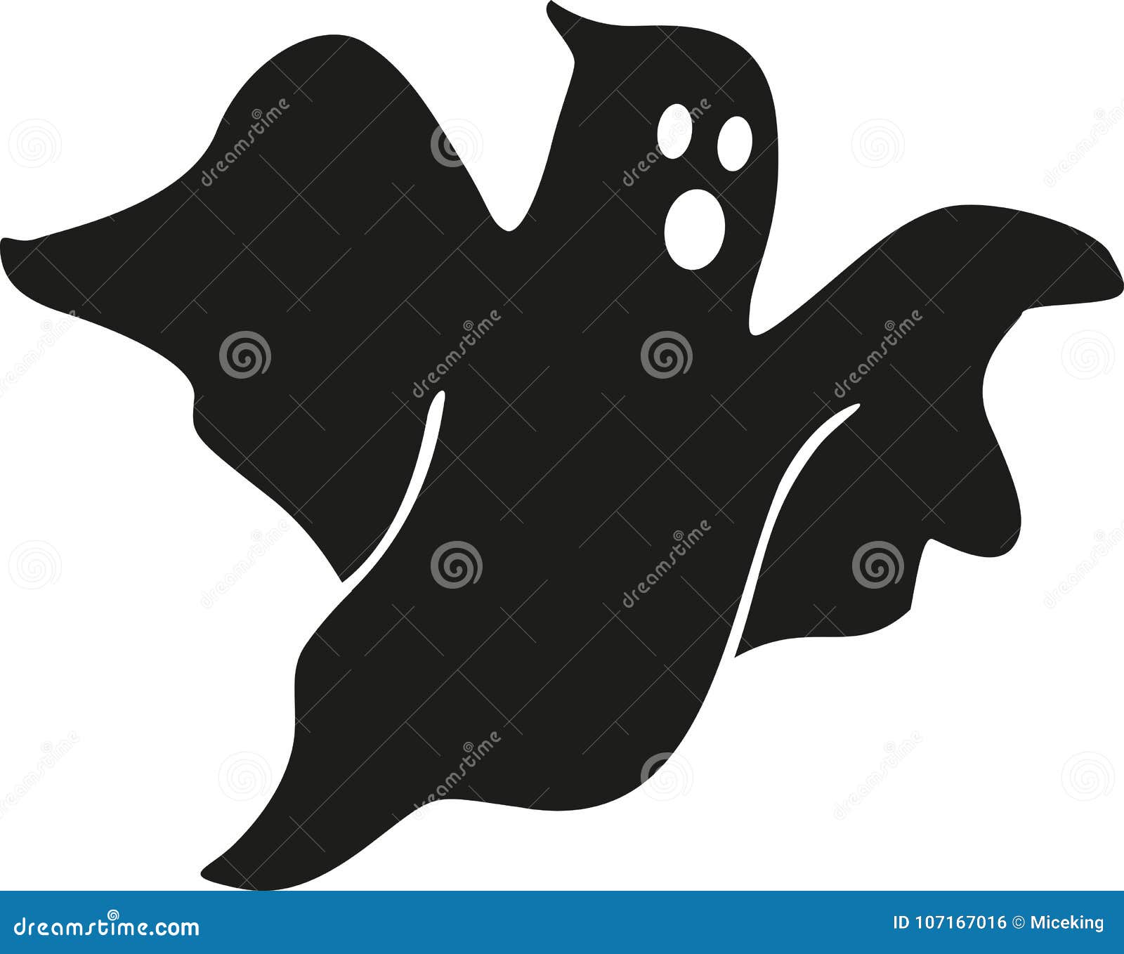 Scary ghost vector stock vector. Illustration of style - 107167016