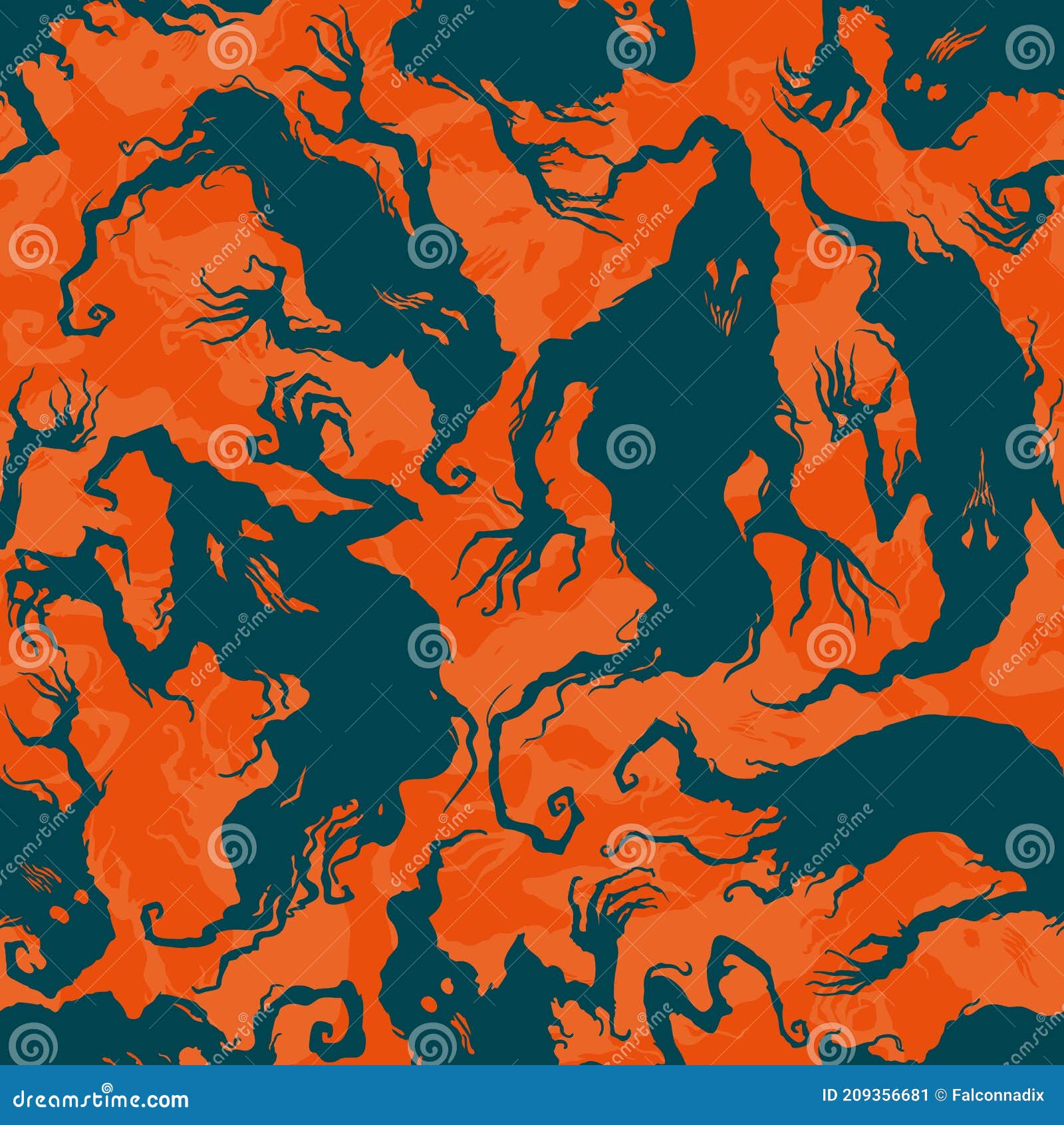 Cartoon Grotesque Funny Face With Big Toothy Smile | CartoonDealer.com ...