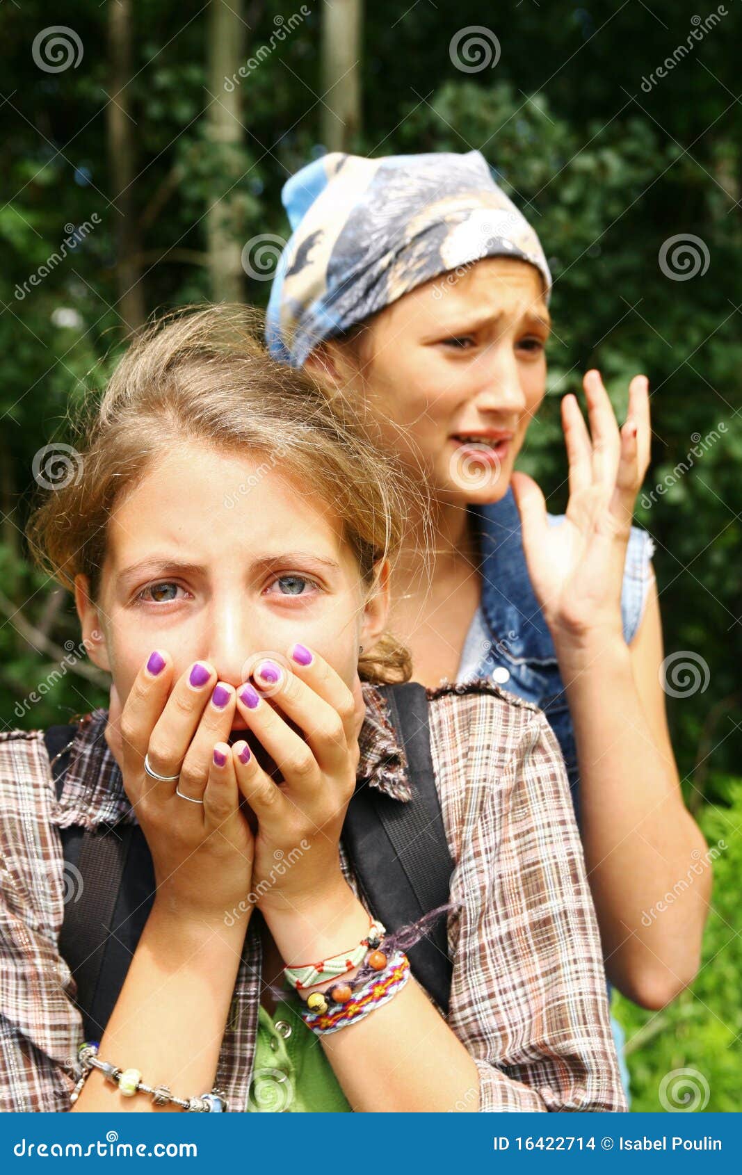 Scary girls stock photo. Image of girl, person, shock - 16422714
