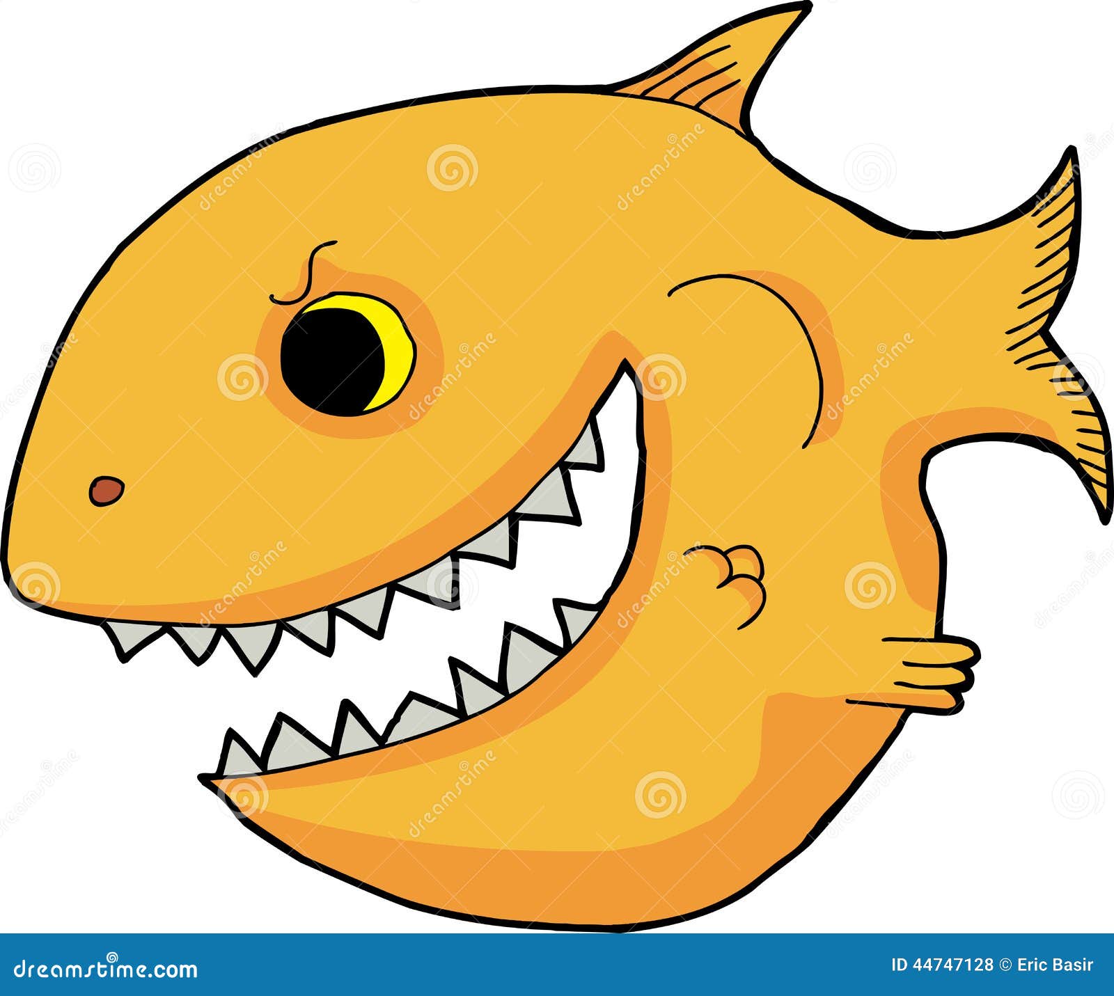 Big Scary Fish Cartoon