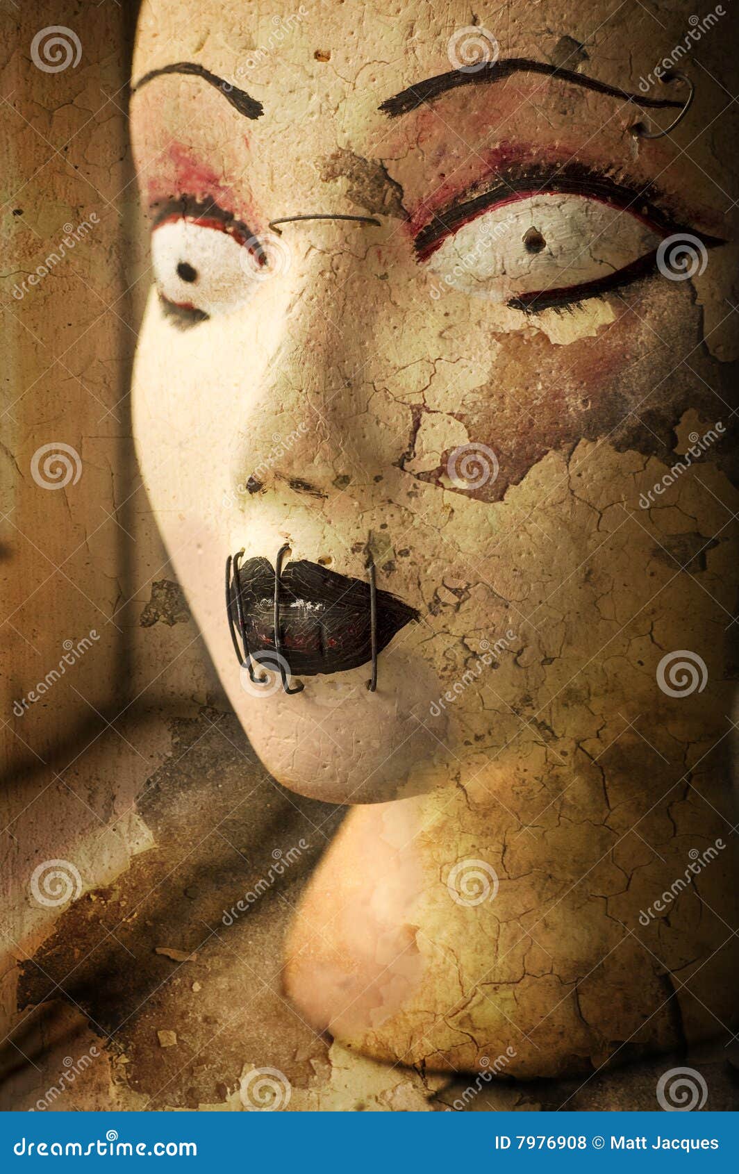 Scary goth mannequin head stock photo. Image of weird - 7976908