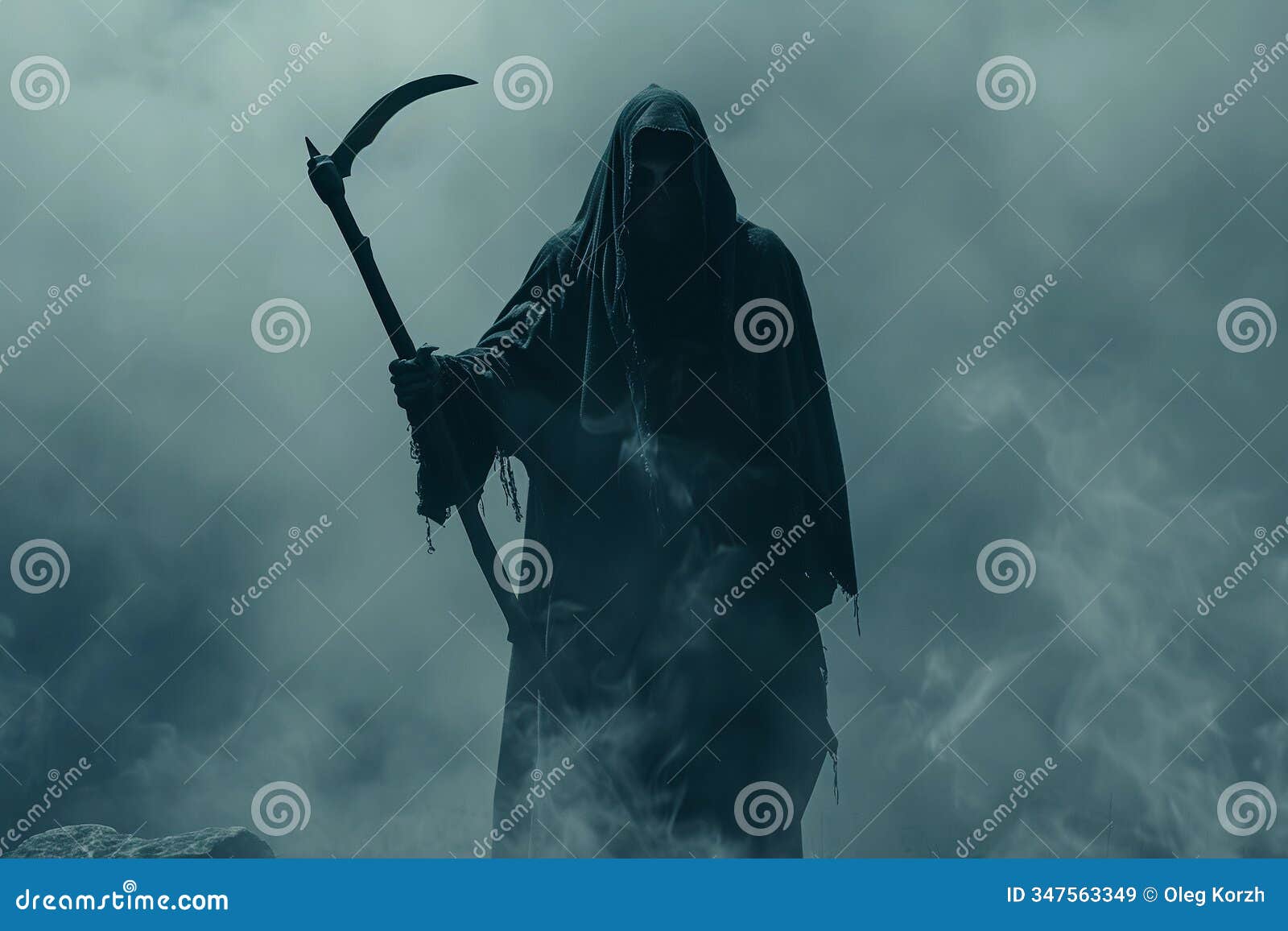 Scary Grim Reaper, Creepy Death Monster Demon Happy Halloween Horror ...