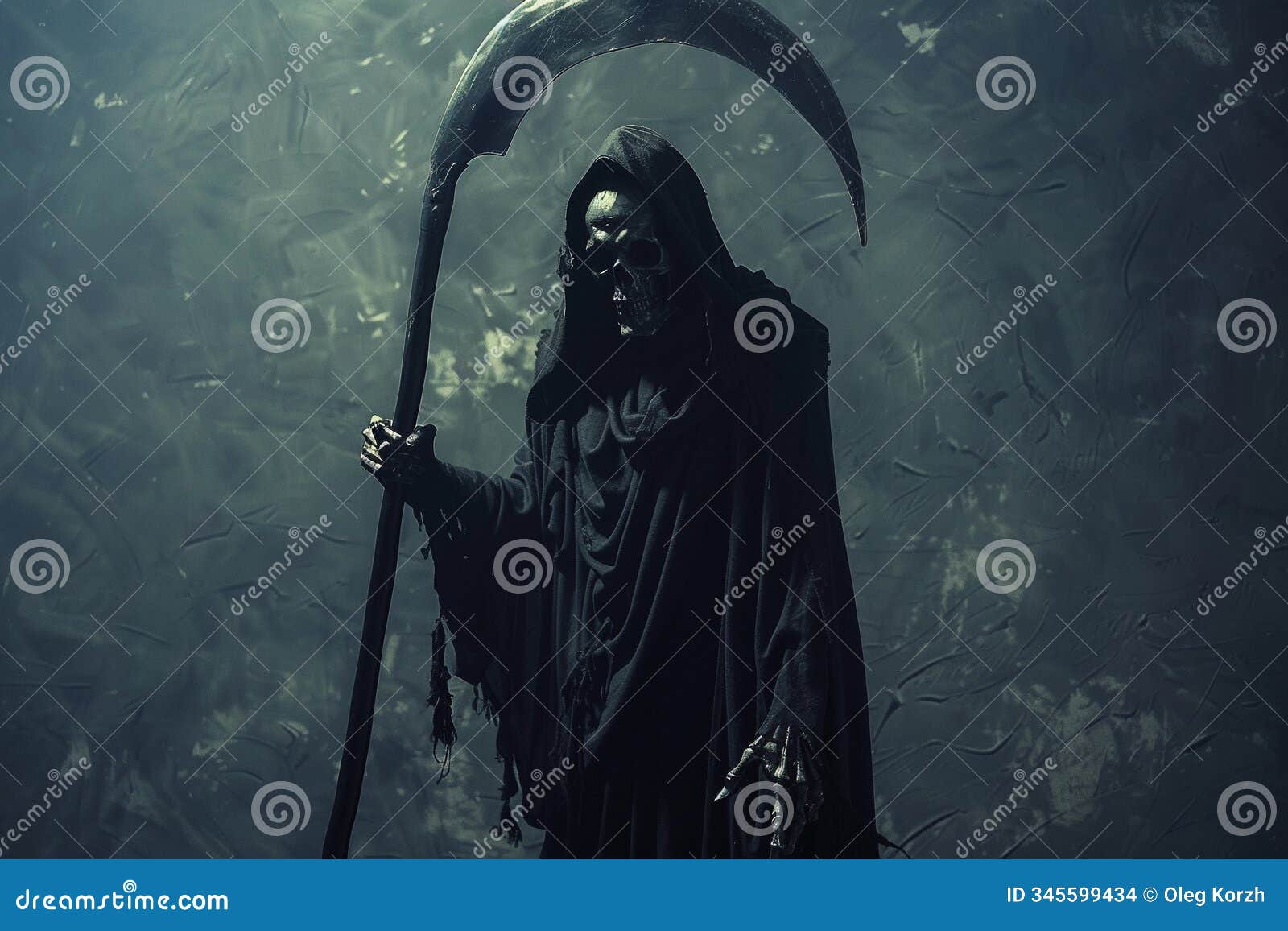 Scary Grim Reaper, Creepy Death Monster Demon Happy Halloween Horror ...