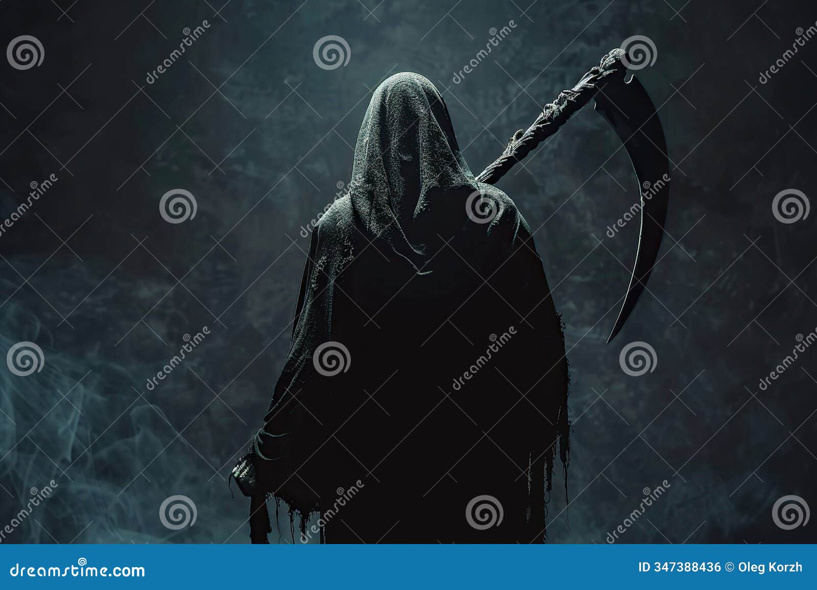 Scary Grim Reaper, Creepy Death Monster Demon Happy Halloween Horror ...