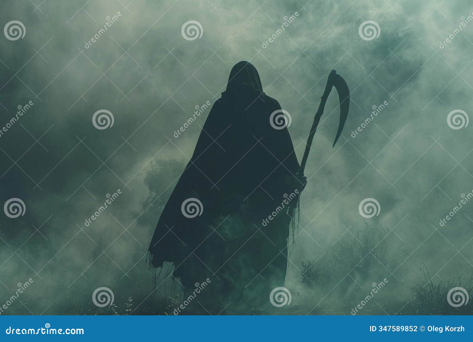 Scary Grim Reaper, Creepy Death Monster Demon Happy Halloween Horror ...