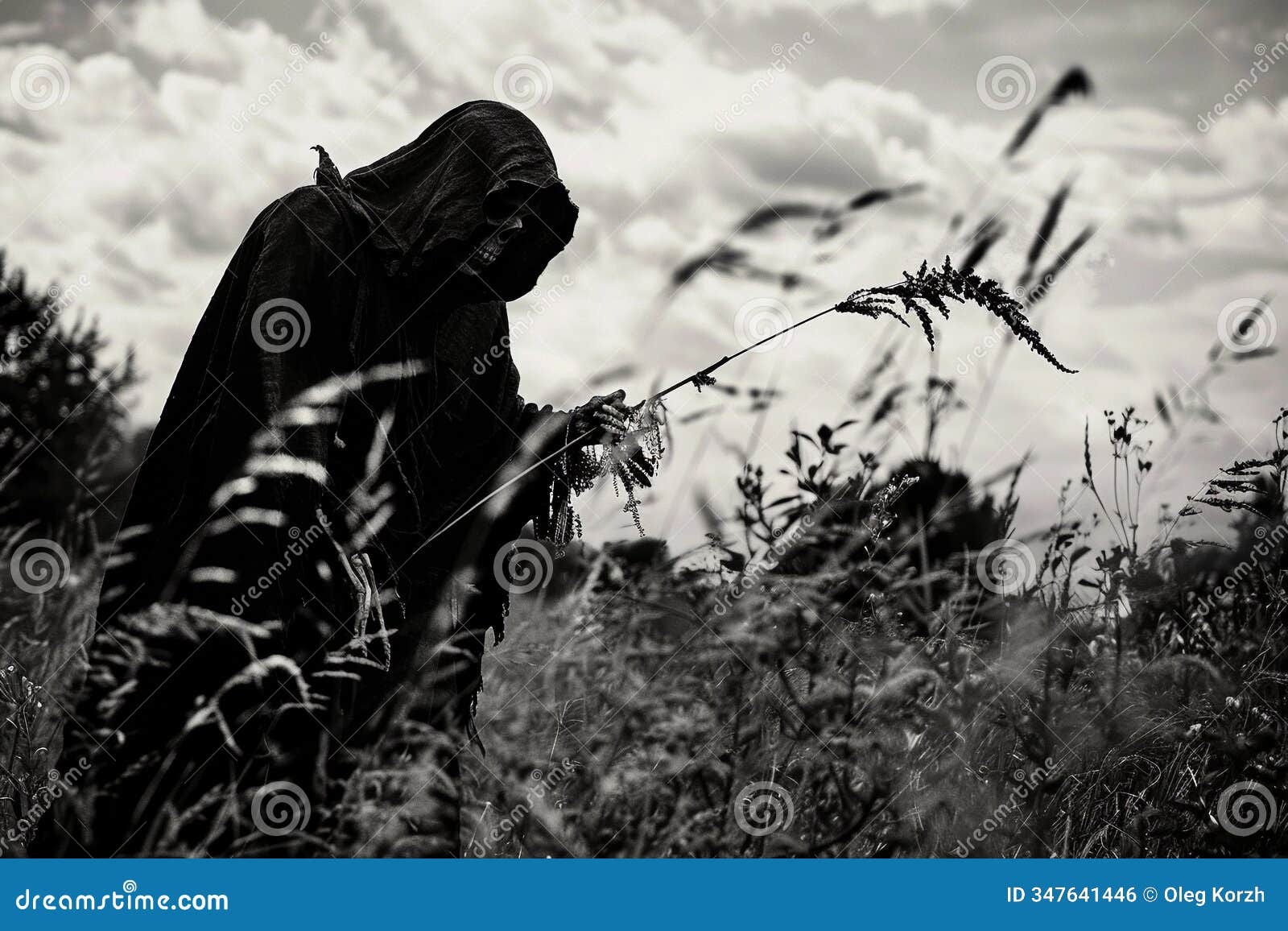 Scary Grim Reaper, Creepy Death Monster Demon Happy Halloween Horror ...