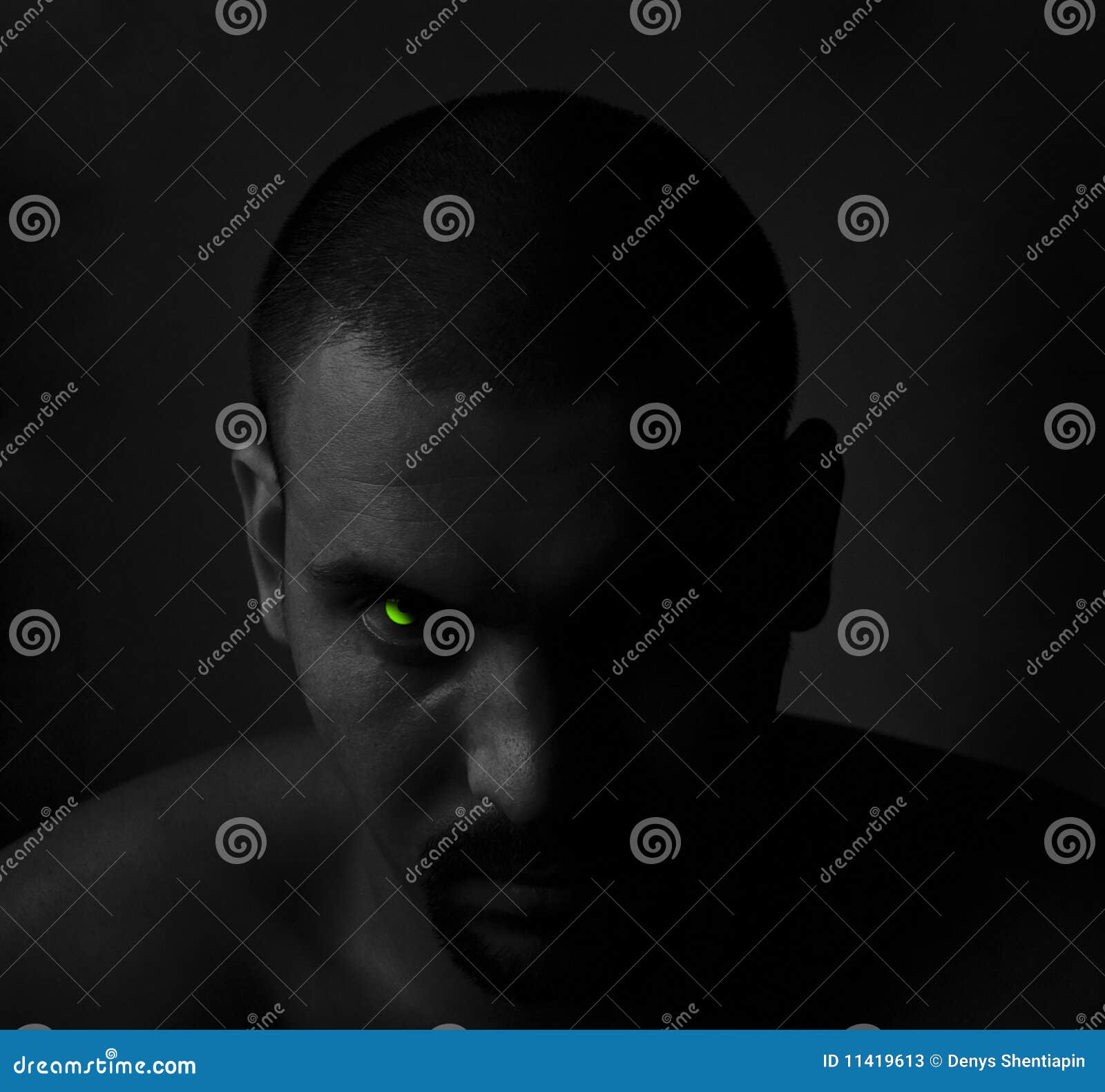 Scary guy stock image. Image of shade, animal, serious - 11419613