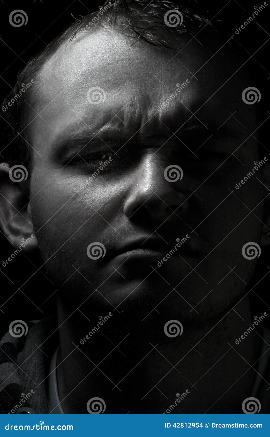 Scary guy stock photo. Image of white, looking, portrait - 42812954