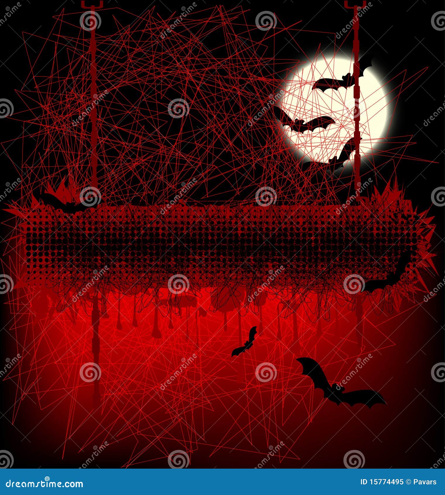 Scary Halloween banner stock vector. Illustration of october - 15774495