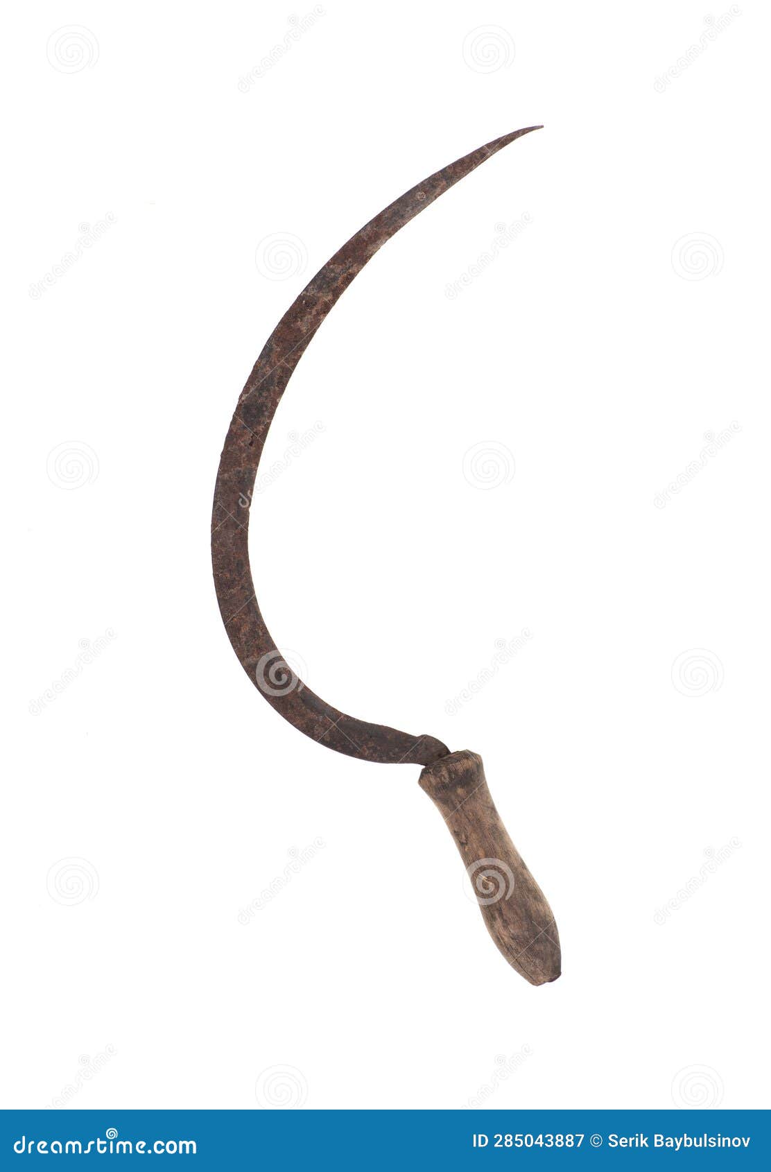 Scary Halloween Scythe Isolated on White Stock Image - Image of farming ...