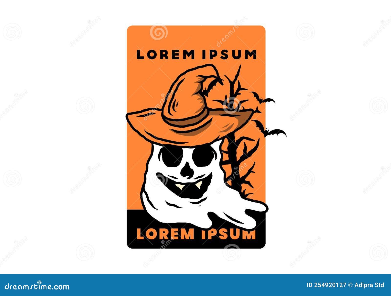 Scary Halloween Stuff Illustration Design Stock Vector - Illustration ...