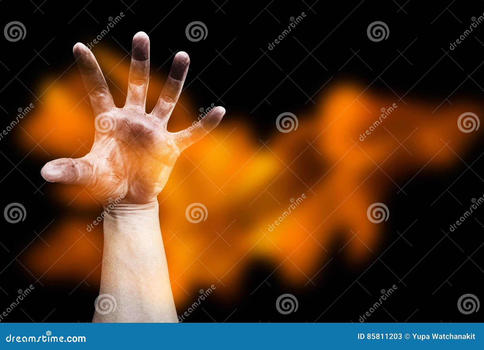 Scary Hand With Legs And Feet Instead Of Fingers Stock Photo ...