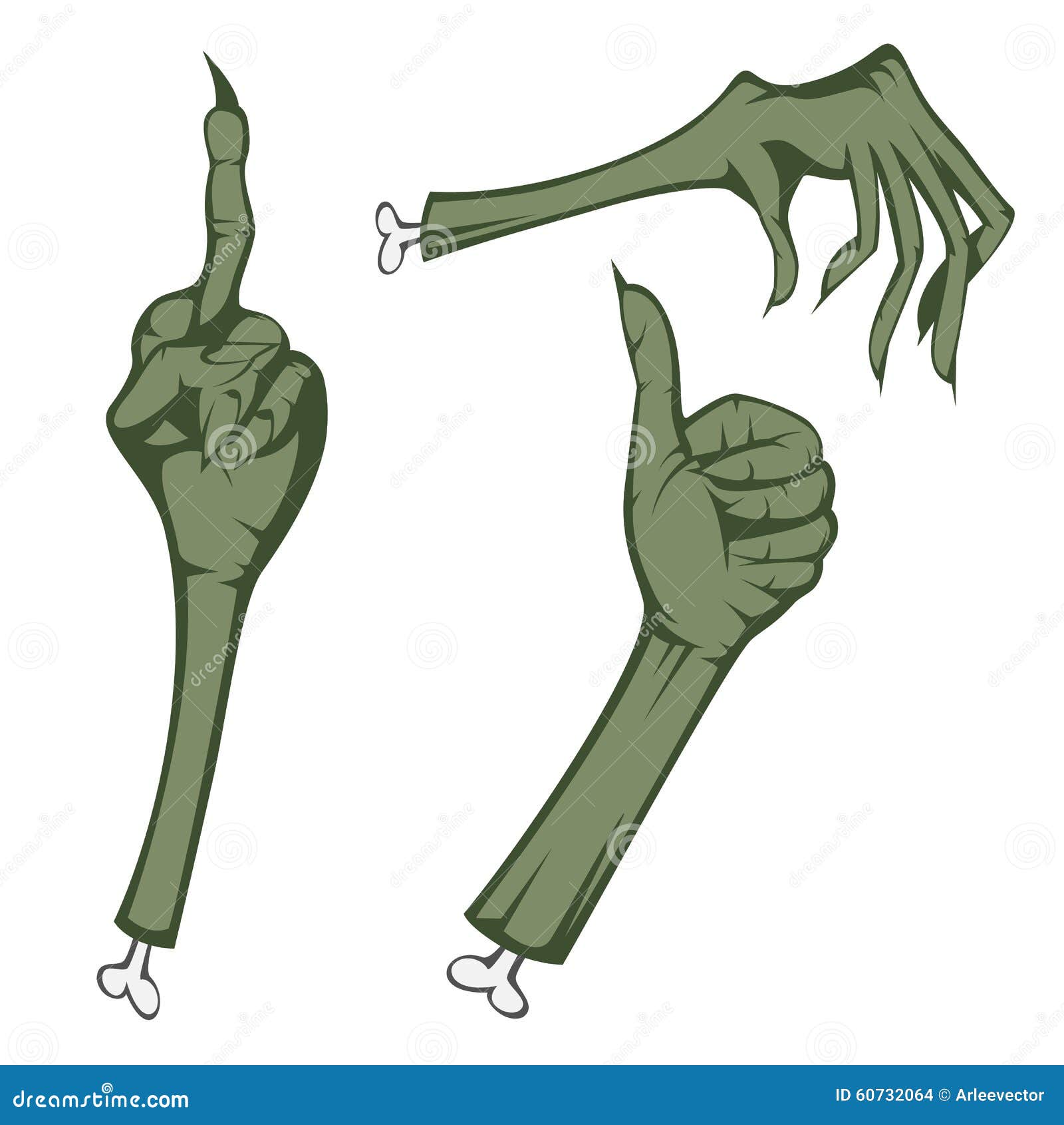 Scary hands stock vector. Illustration of demon, graphic - 60732064