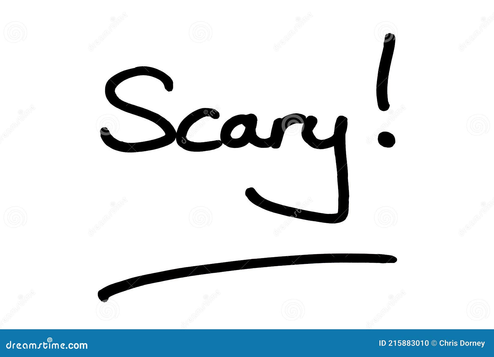 Scary stock illustration. Illustration of memo, handwriting - 215883010