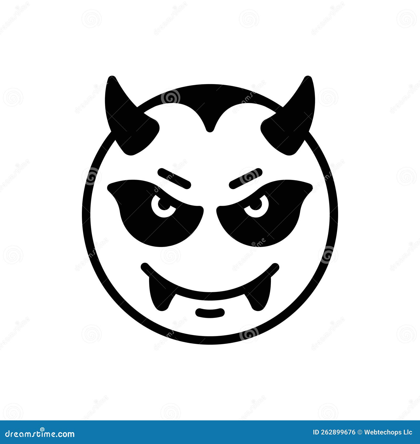 Black Solid Icon for Scary, Intimidating and Eerie Stock Vector ...