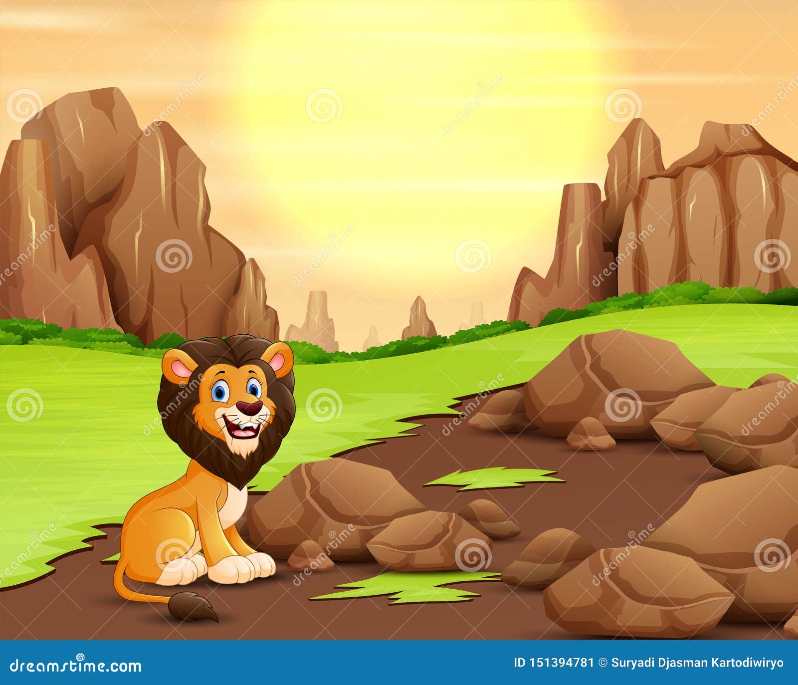 Lion Scary Sports Mascot Vector Illustration | CartoonDealer.com #43588496