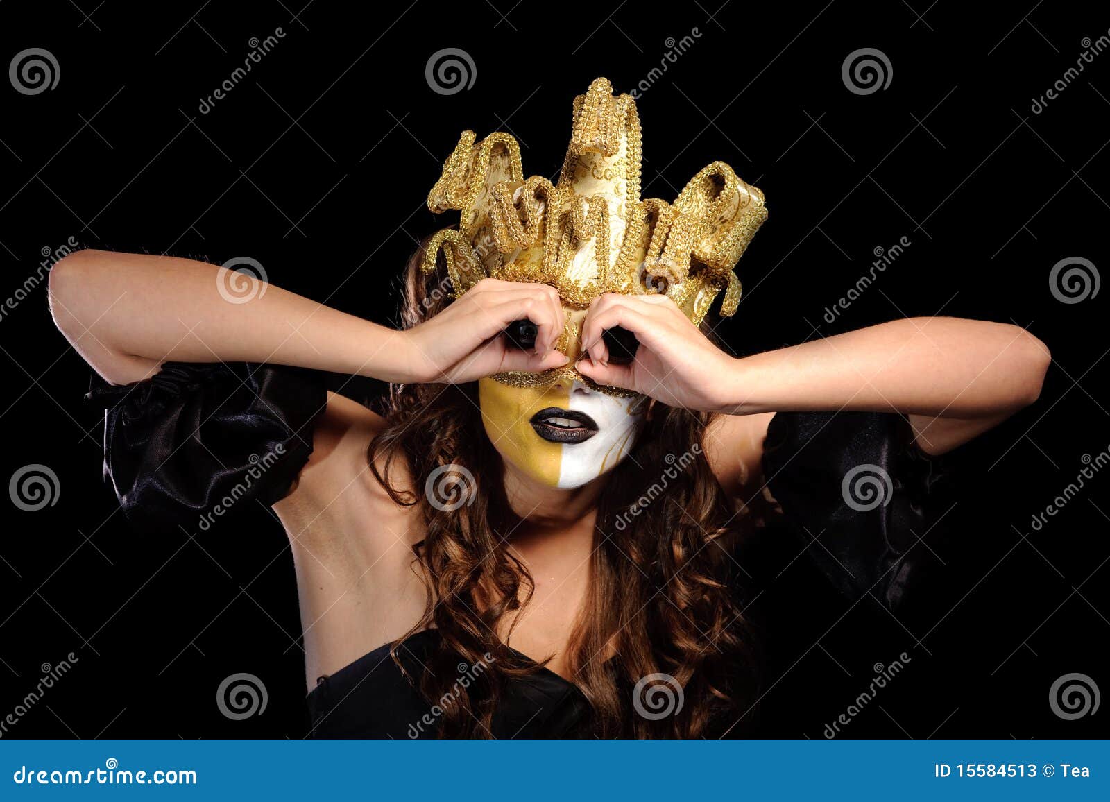 Scary look stock image. Image of binoculars, evil, glamour - 15584513
