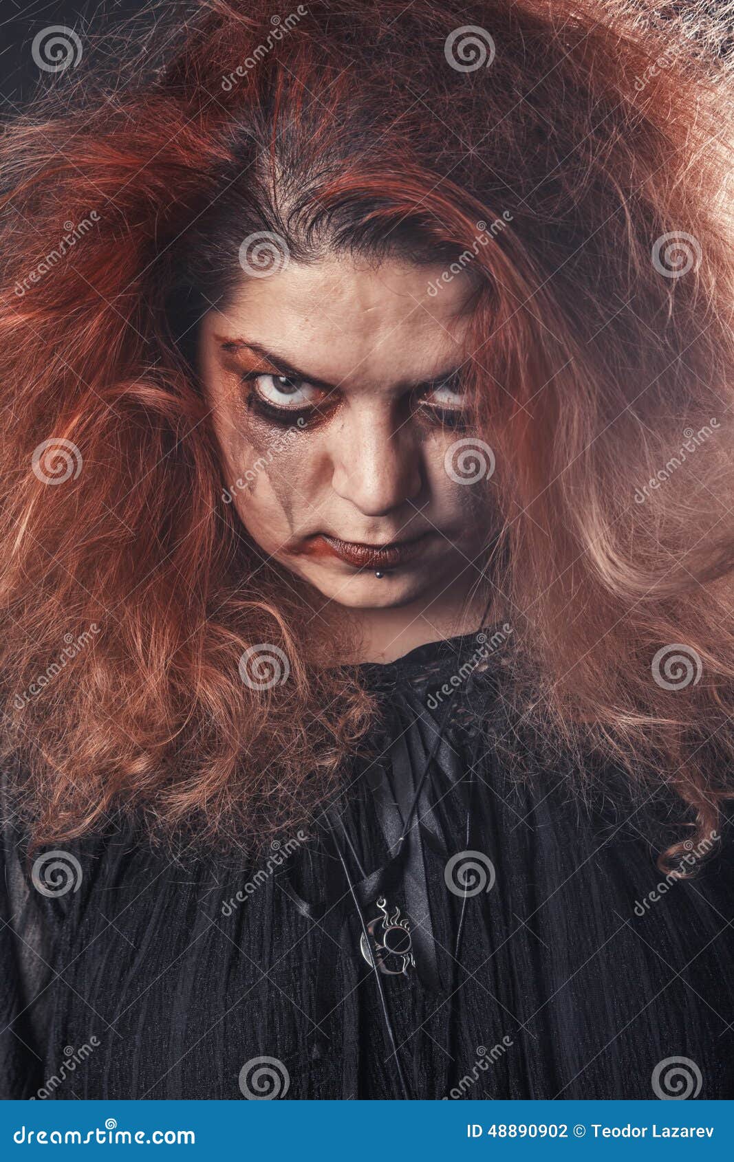 Scary look stock photo. Image of girl, dress, murder - 48890902