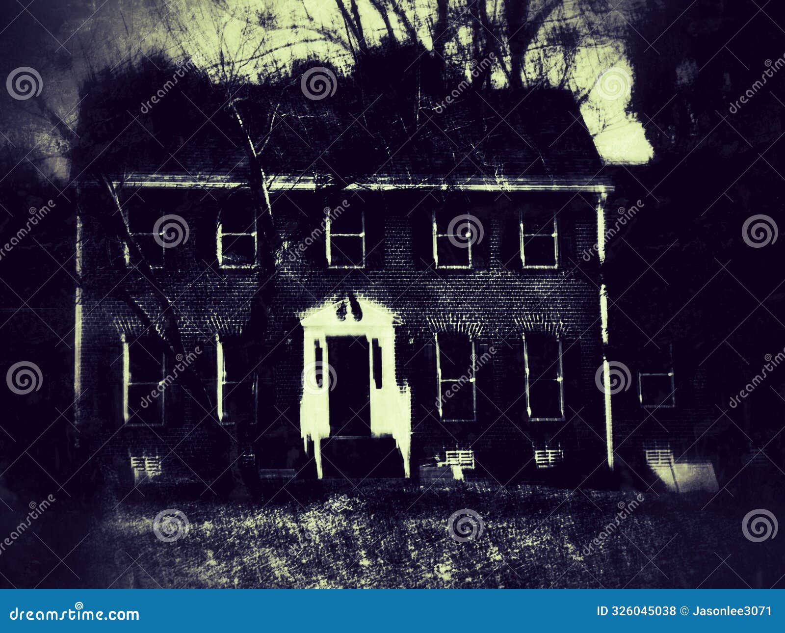 Scary looking house stock photo. Image of eerie, creepy - 326045038