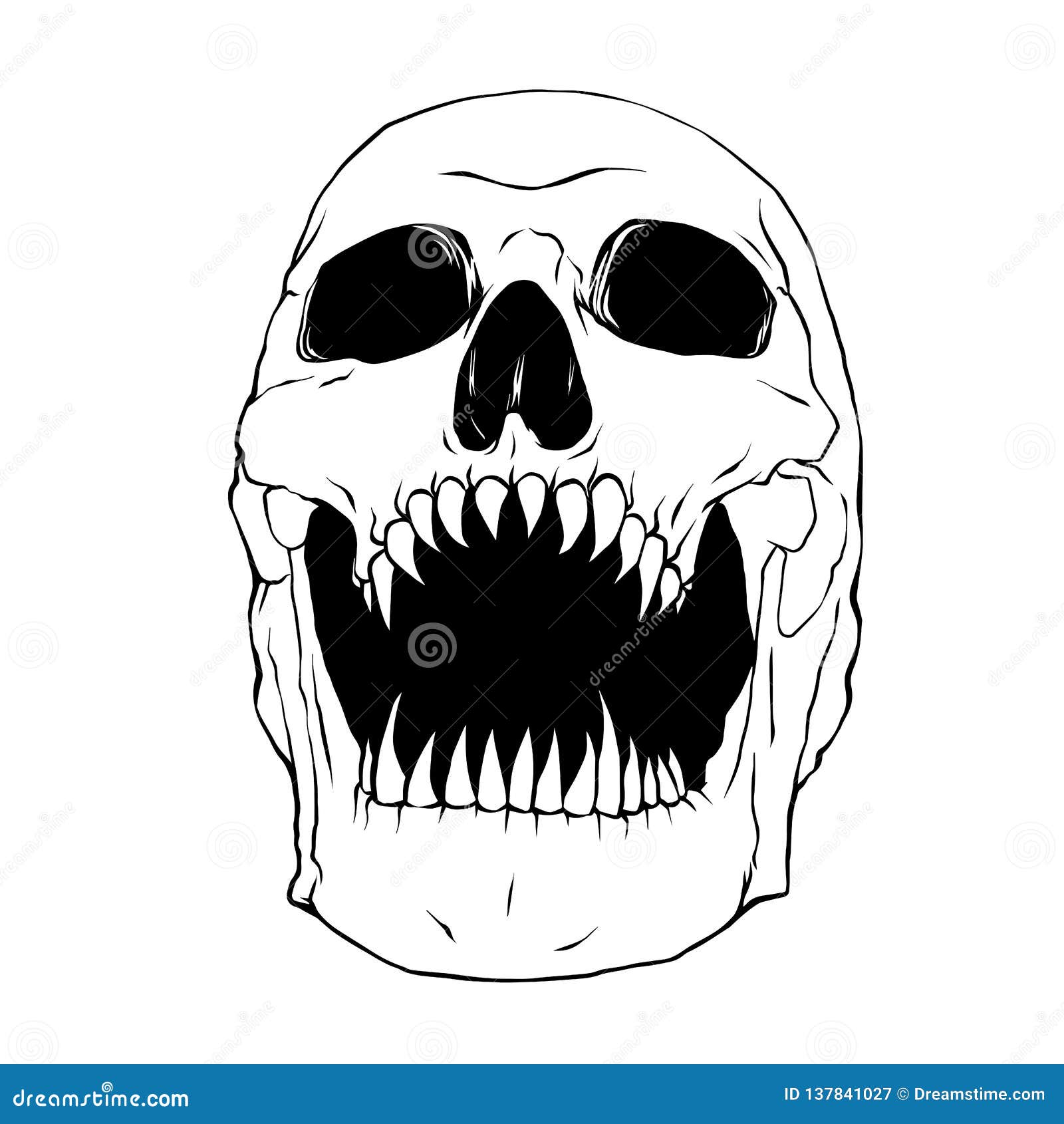 The Fang Skull, Illustration Vector Stock Illustration - Illustration ... The Fang Skull, Illustration Vector Stock Illustration - Illustration ...