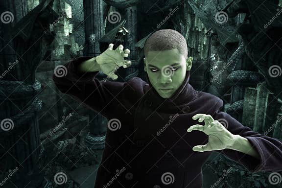 Scary man in dungeon stock image. Image of underground - 7559051