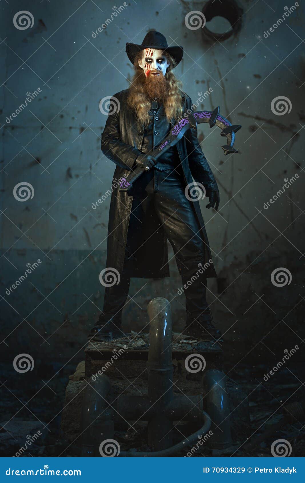 Scary man killer. stock image. Image of atrocity, evil - 70934329