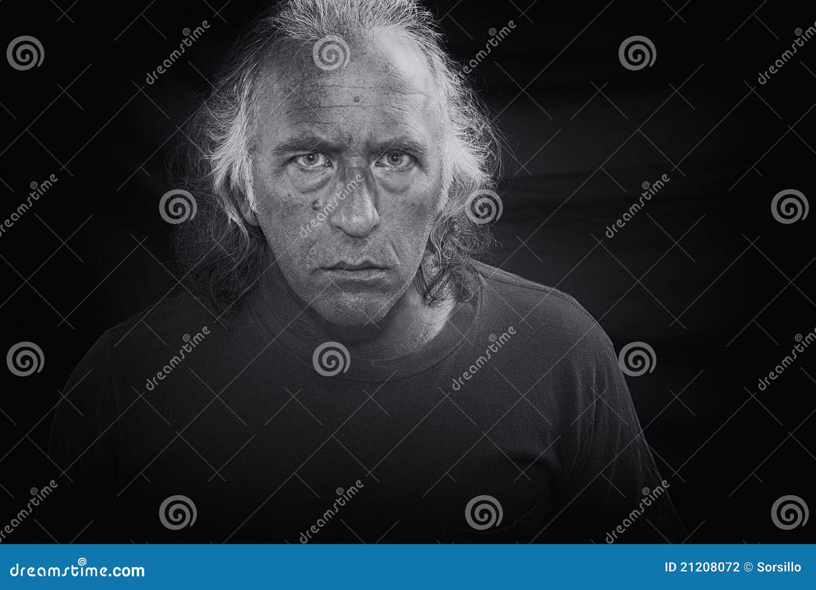Scary Man Staring at Viewer Stock Photo - Image of viewer, black: 21208072