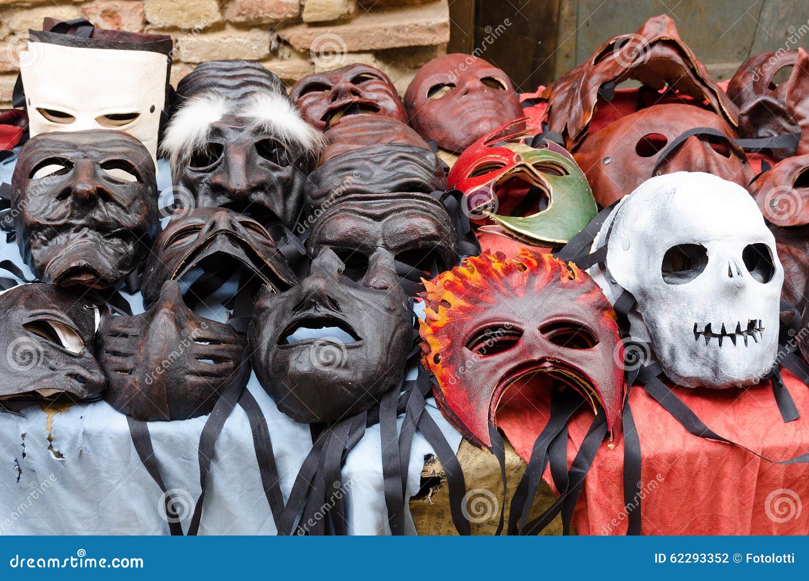Scary masks stock photo. Image of fantasy, halloween - 62293352