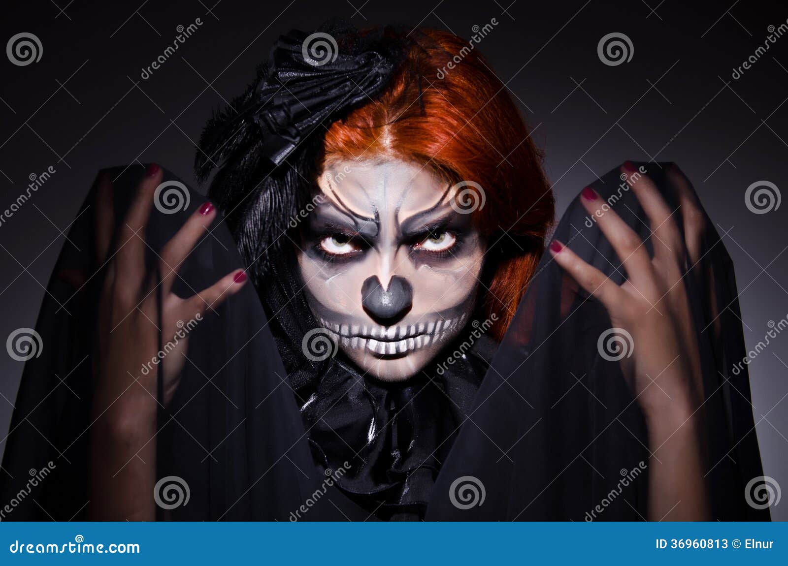 Scary Monster Just Murdered His Victim. Strong Aggressive Monster ...