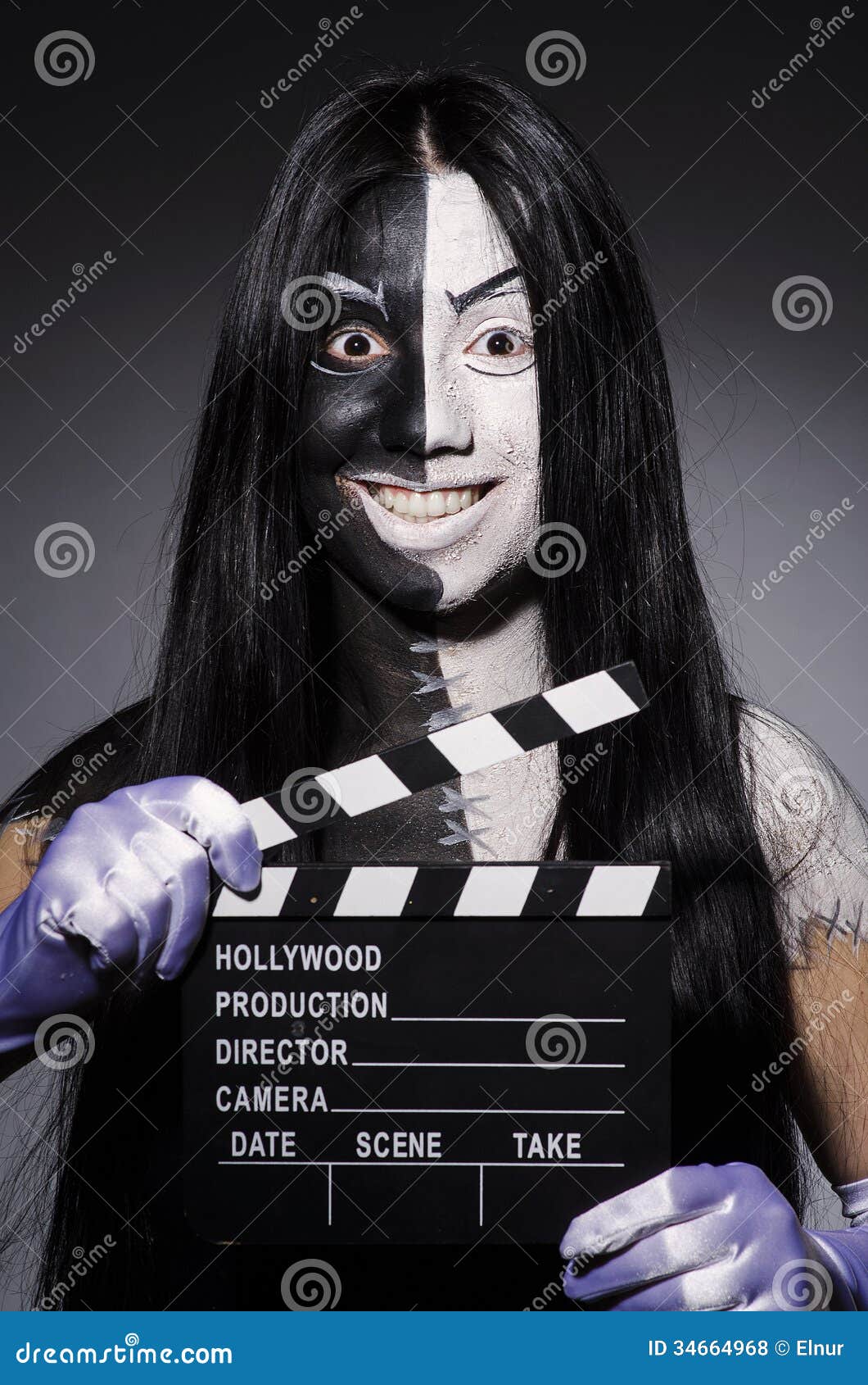 Scary monster stock photo. Image of dark, film, black - 34664968