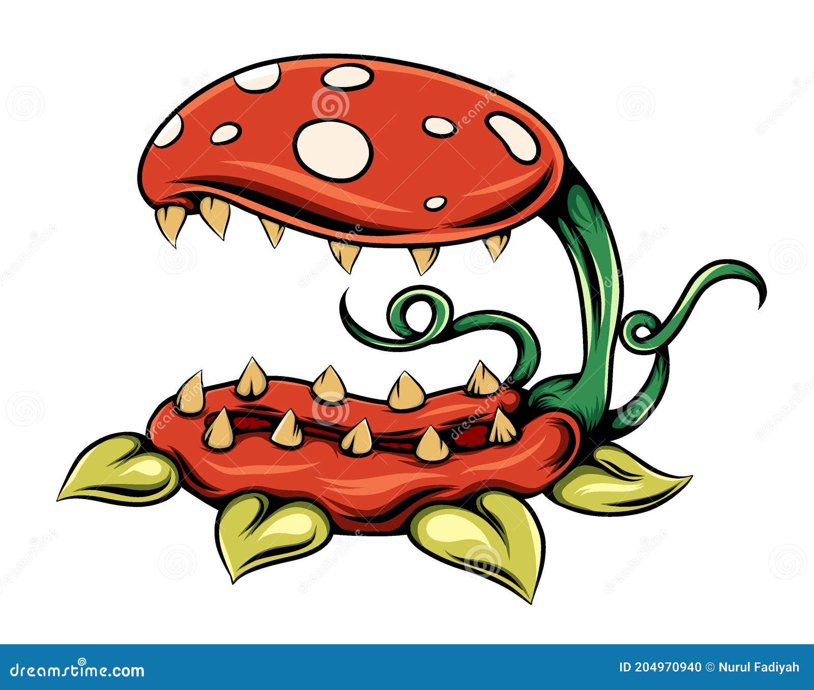 Monster Plant Illustration. Cartoon Vector | CartoonDealer.com #89972583