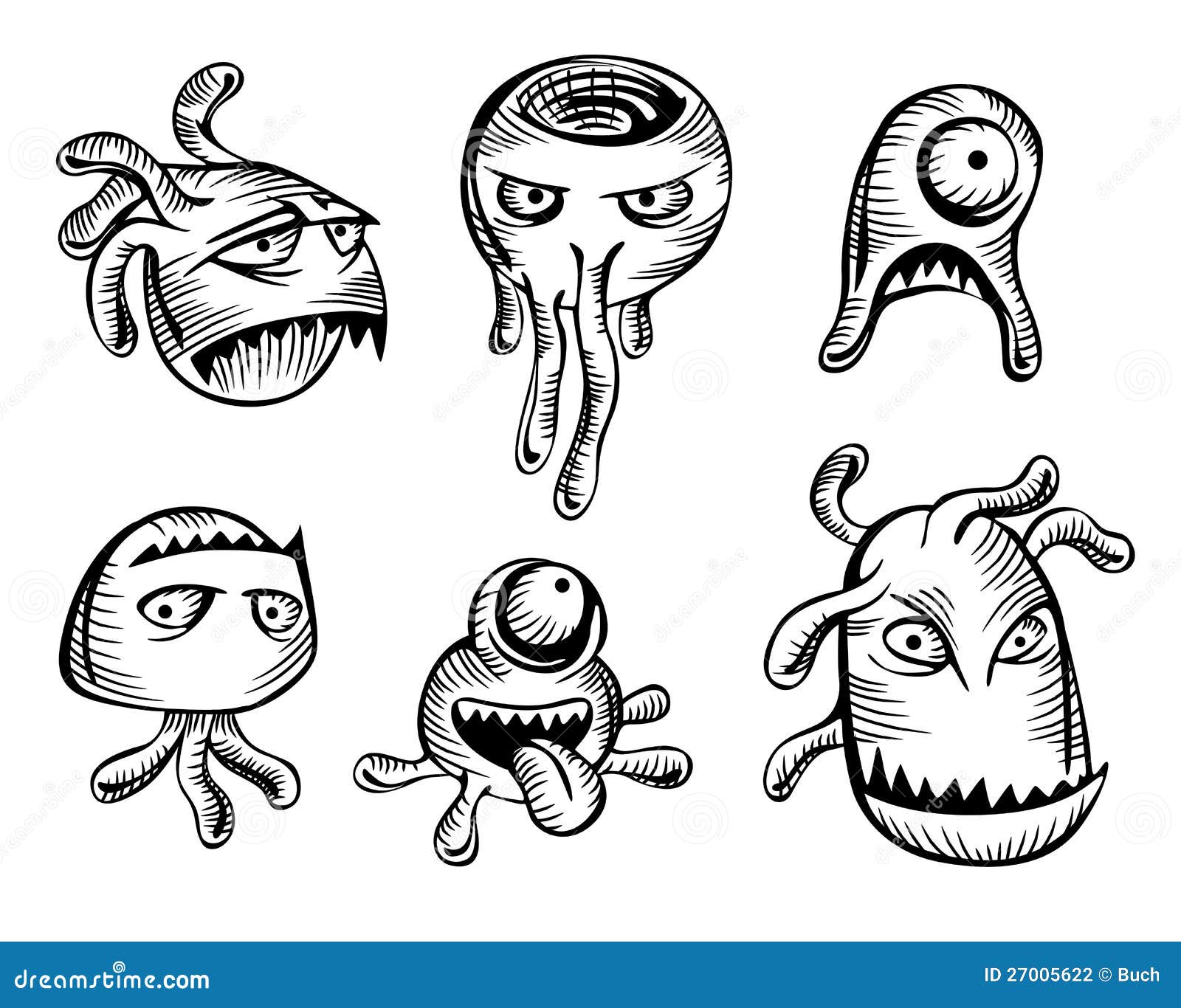 Scary monsters and mutants stock vector. Illustration of character ...