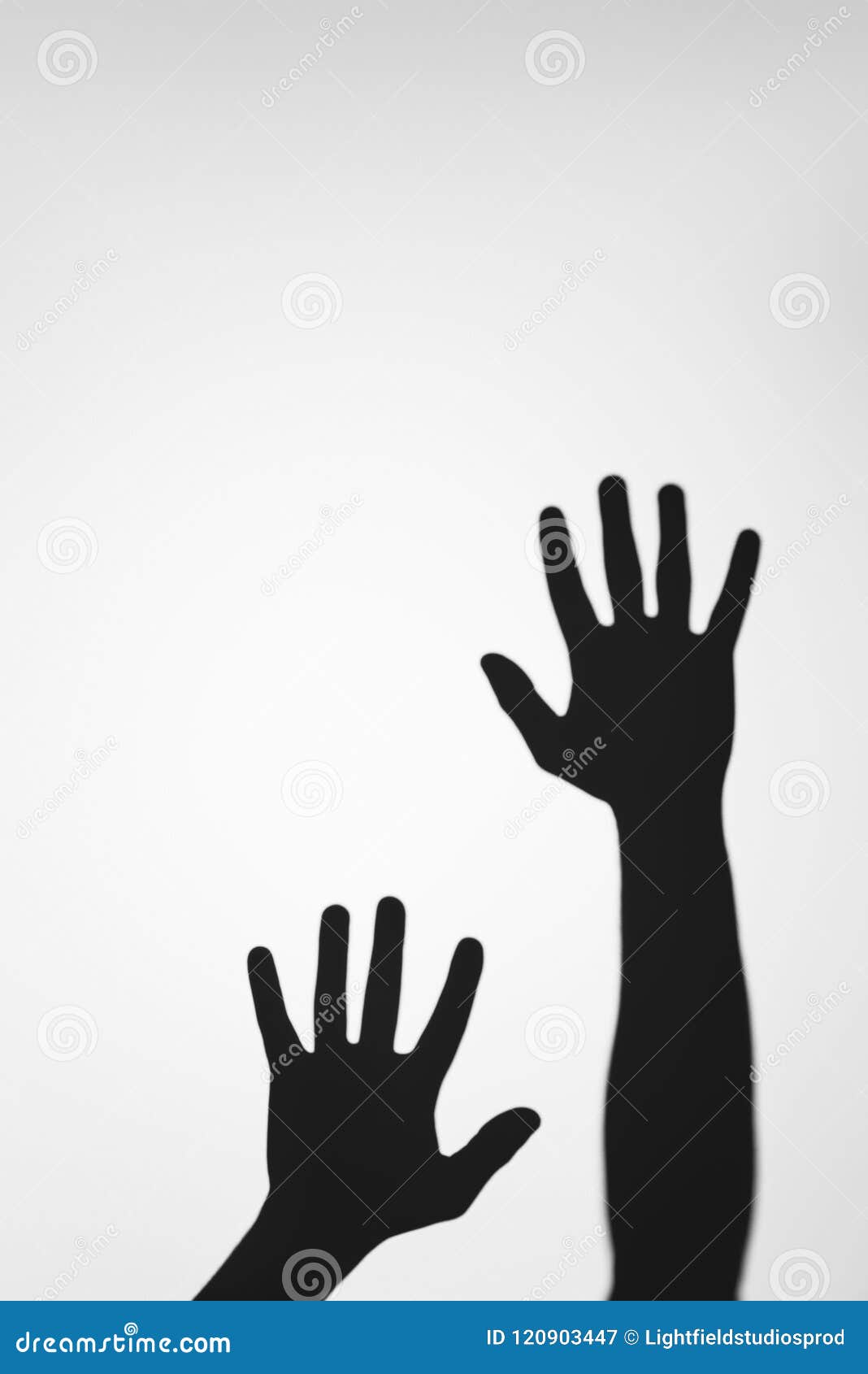 Scary Mysterious Shadows of Human Stock Image - Image of fearful ...