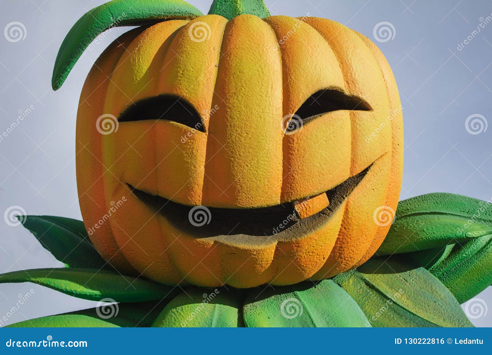 Scary Orange Halloween Pumpkin Jack O Latern. Stock Photo - Image of ...