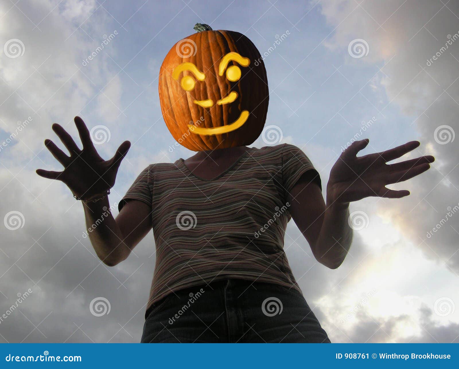 Scary Pumpkin stock image. Image of holiday, horror, party - 908761