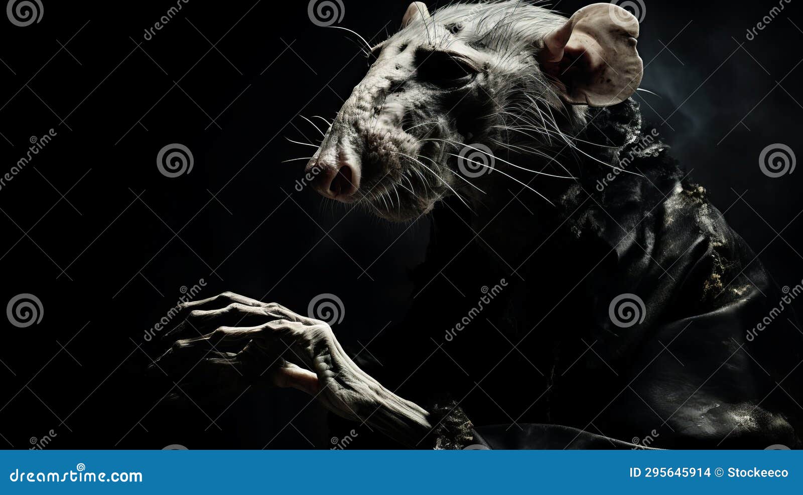 Scary Rat: a Withered Decaying Rat-human Hybrid Creature Stock ...