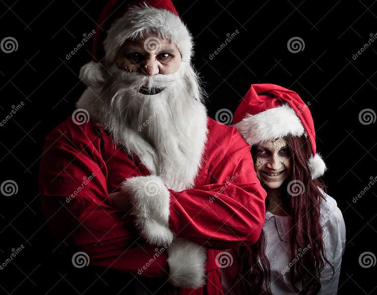 Scary santa stock photo. Image of scary, merry, portrait - 17471580