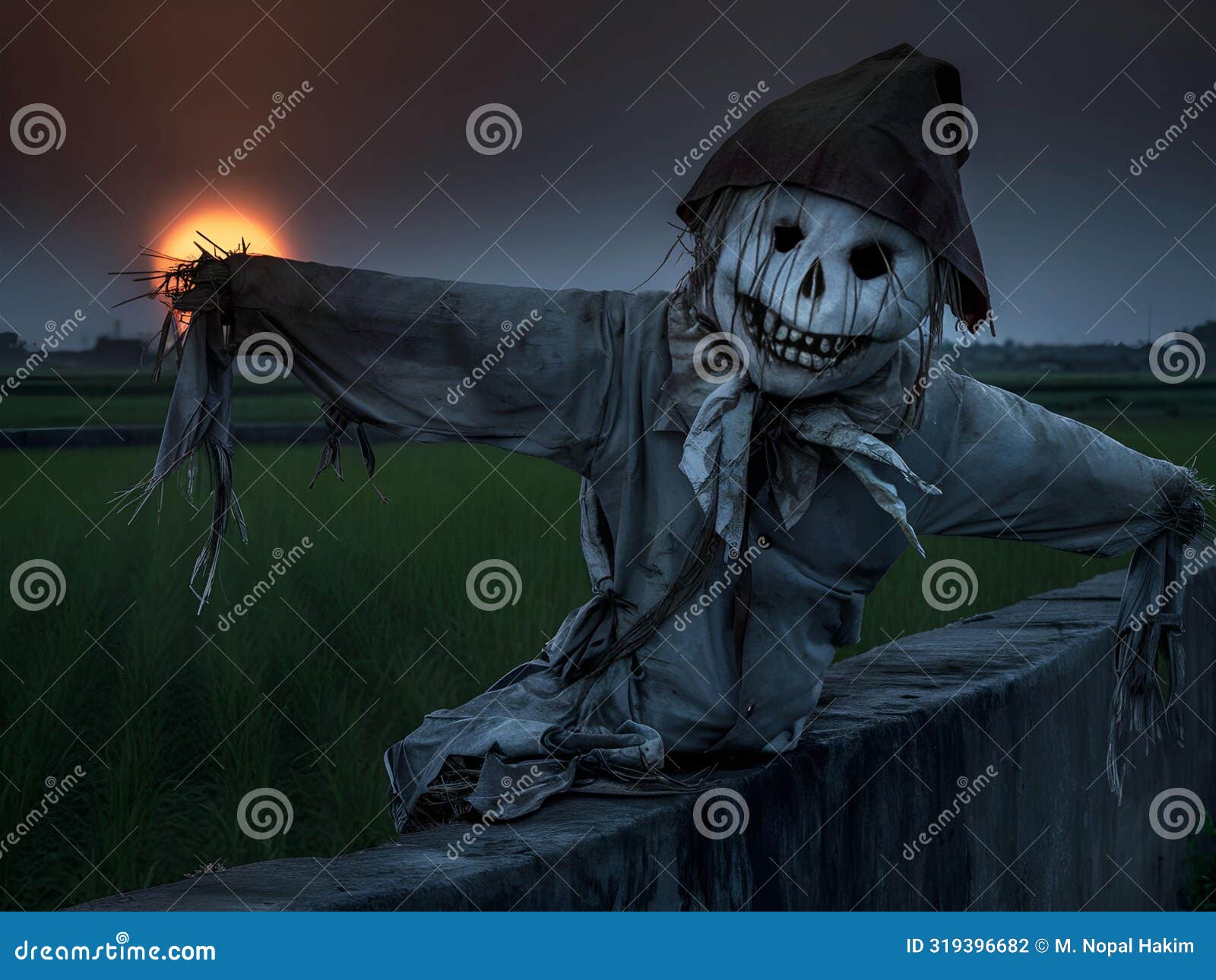 Scary Scarecrow With Sunflower: Bold Manga-inspired Artwork By Jose G ...