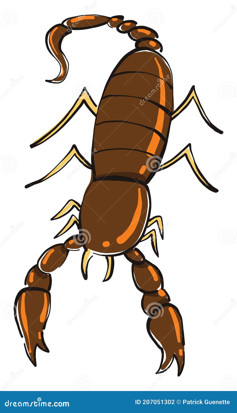 Scary Scorpio, Illustration, Vector Stock Vector - Illustration of ...