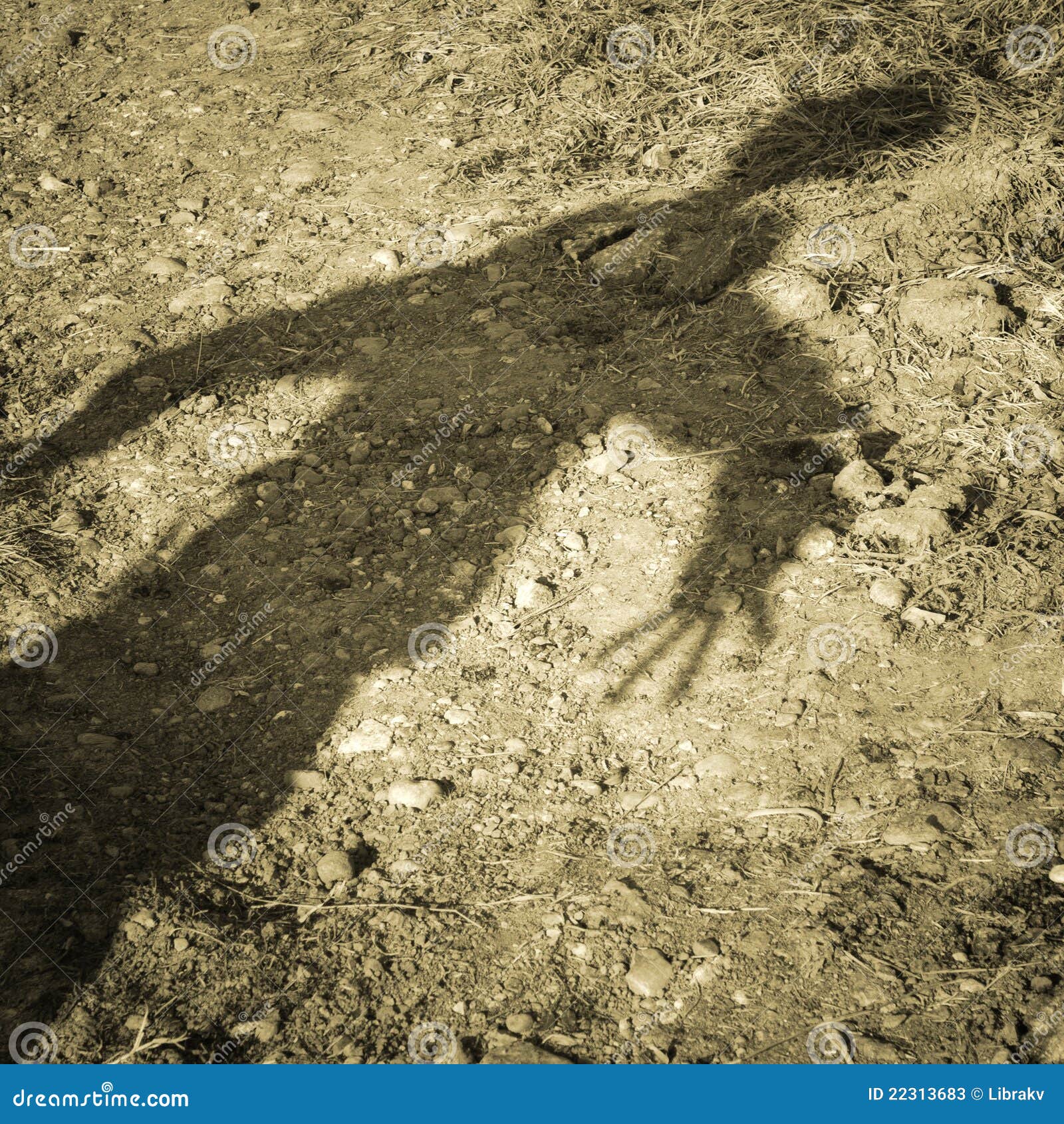 Scary Shadow Holding Chair And Scared Couple In Virtual Reality Headset ...