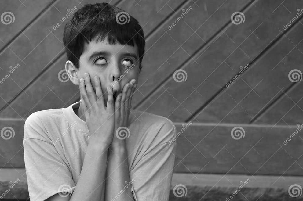 Scary, Silly Face stock image. Image of scream, enact - 14119829