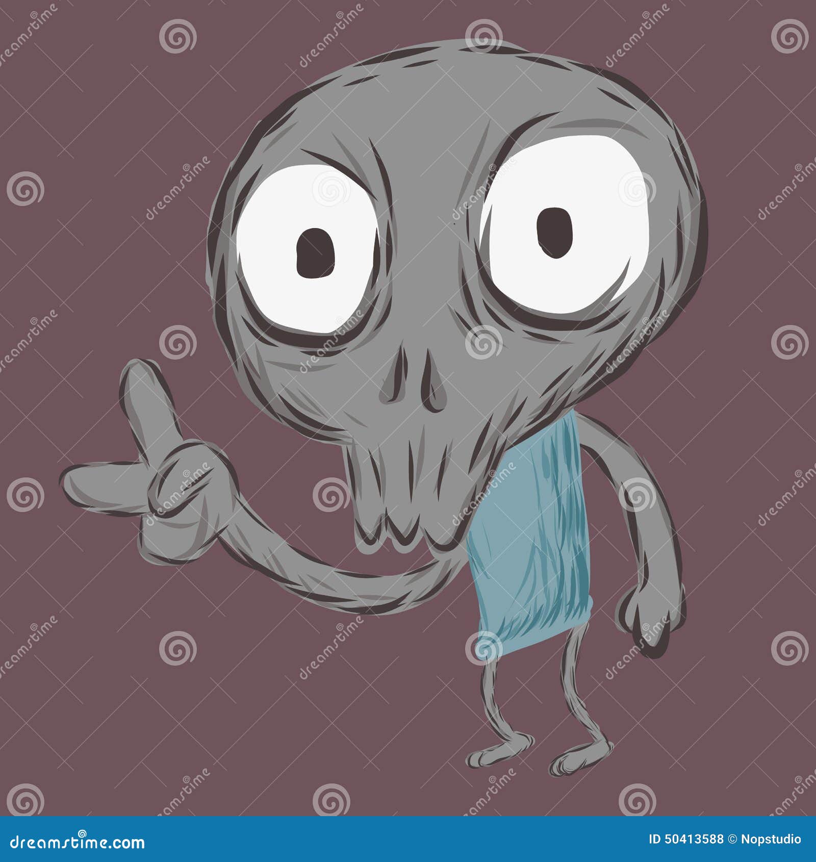 Scary skull head man stock vector. Illustration of white - 50413588