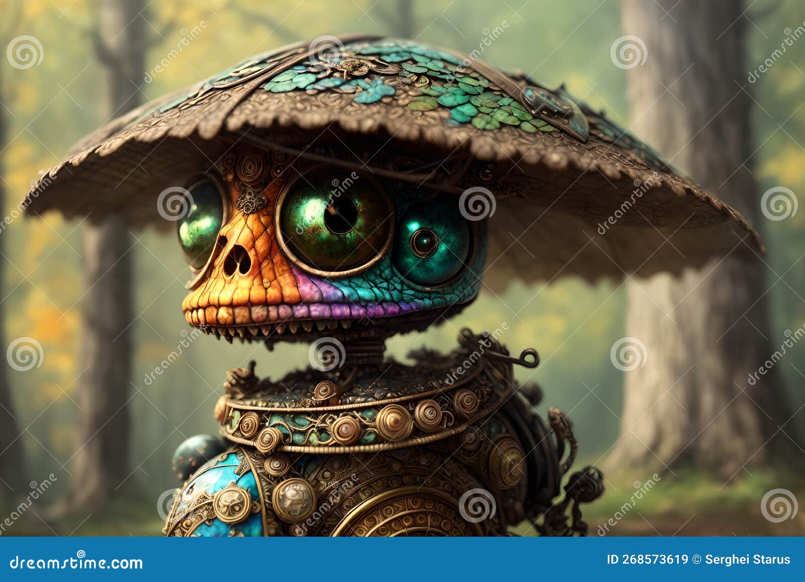 Scary Small Evil Goblin-insect Infected by Parasite Mushroom in the ...