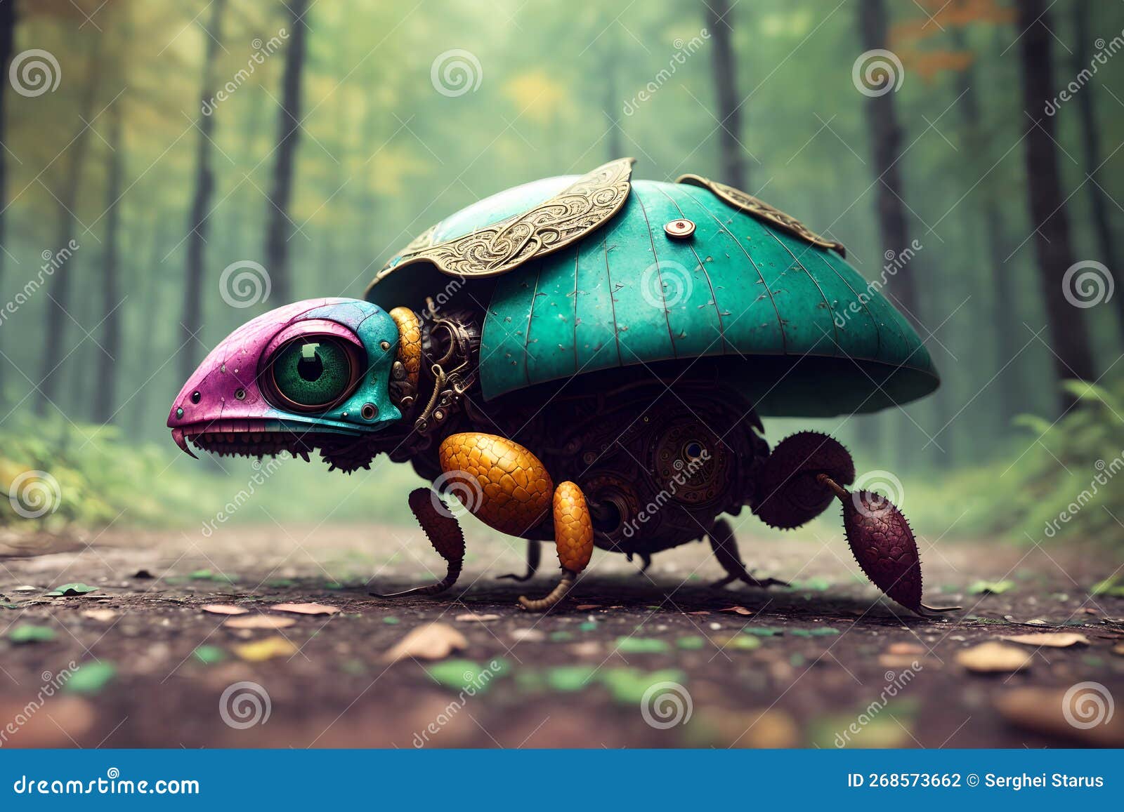 Scary Small Evil Goblin-insect Infected by Parasite Mushroom in the ...