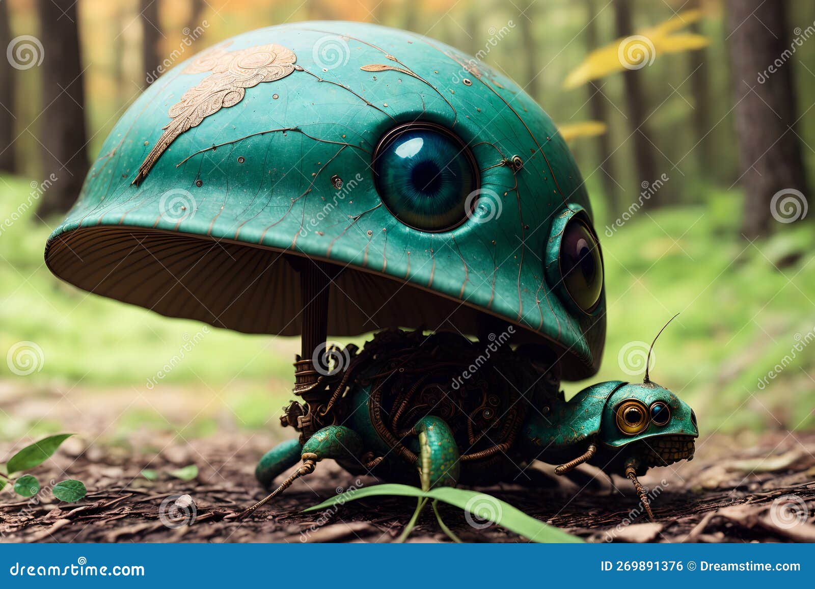 Scary Small Evil Goblin-insect Infected by Parasite Mushroom in the ...