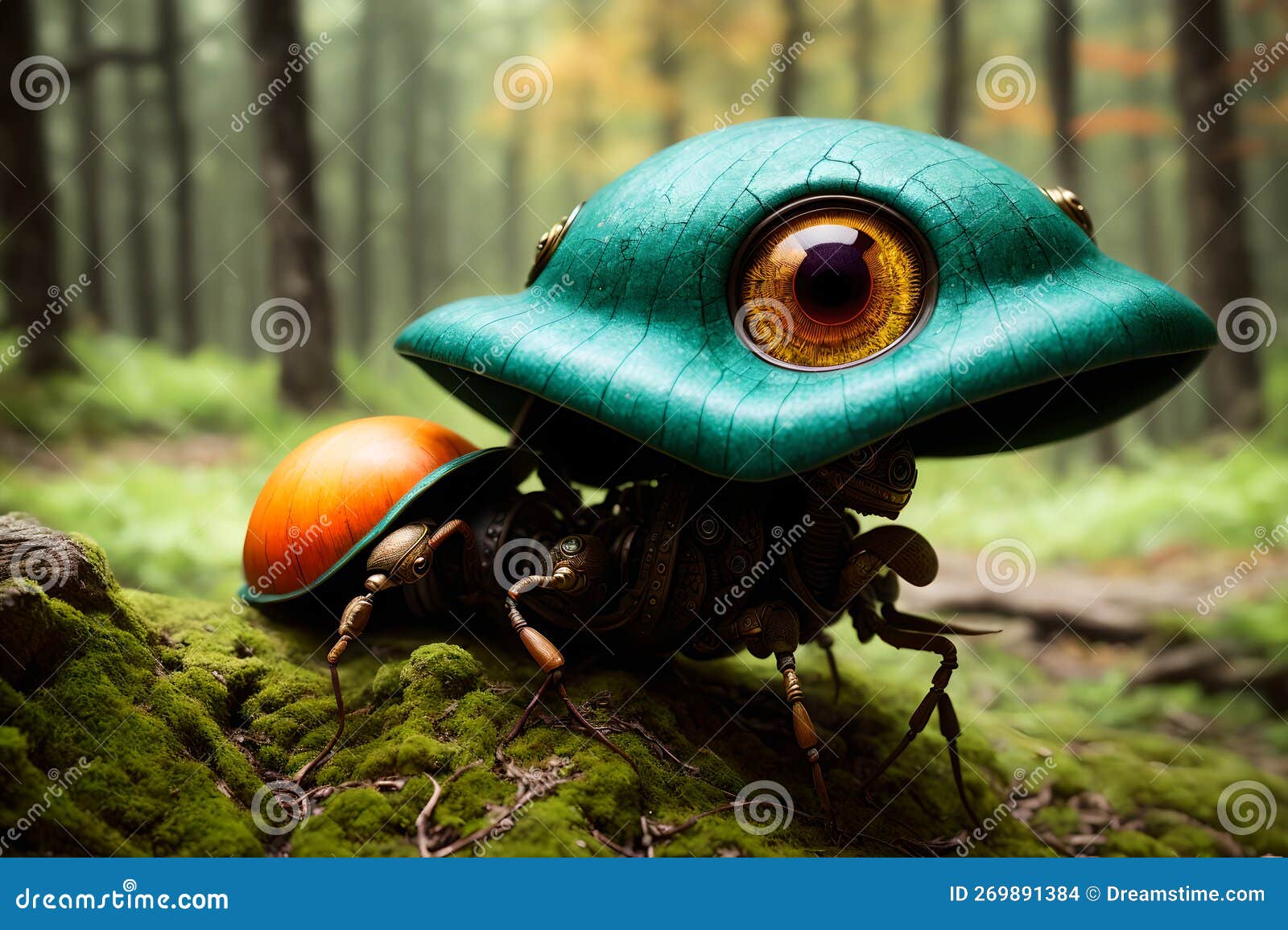 Scary Small Evil Goblin-insect Infected by Parasite Mushroom in the ...