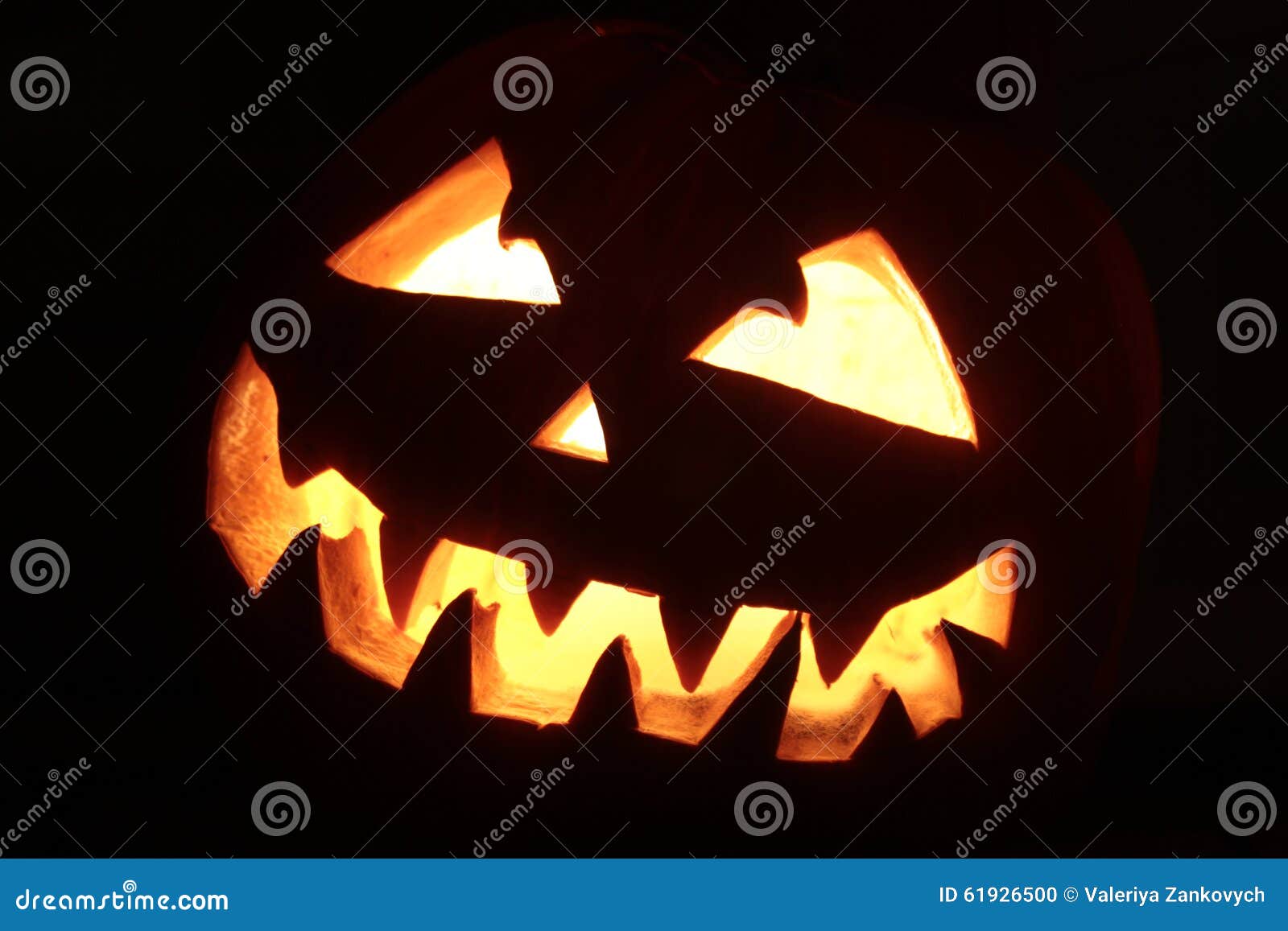 Scary Smiling Halloween Pumpkin Stock Photo - Image of traditional ...