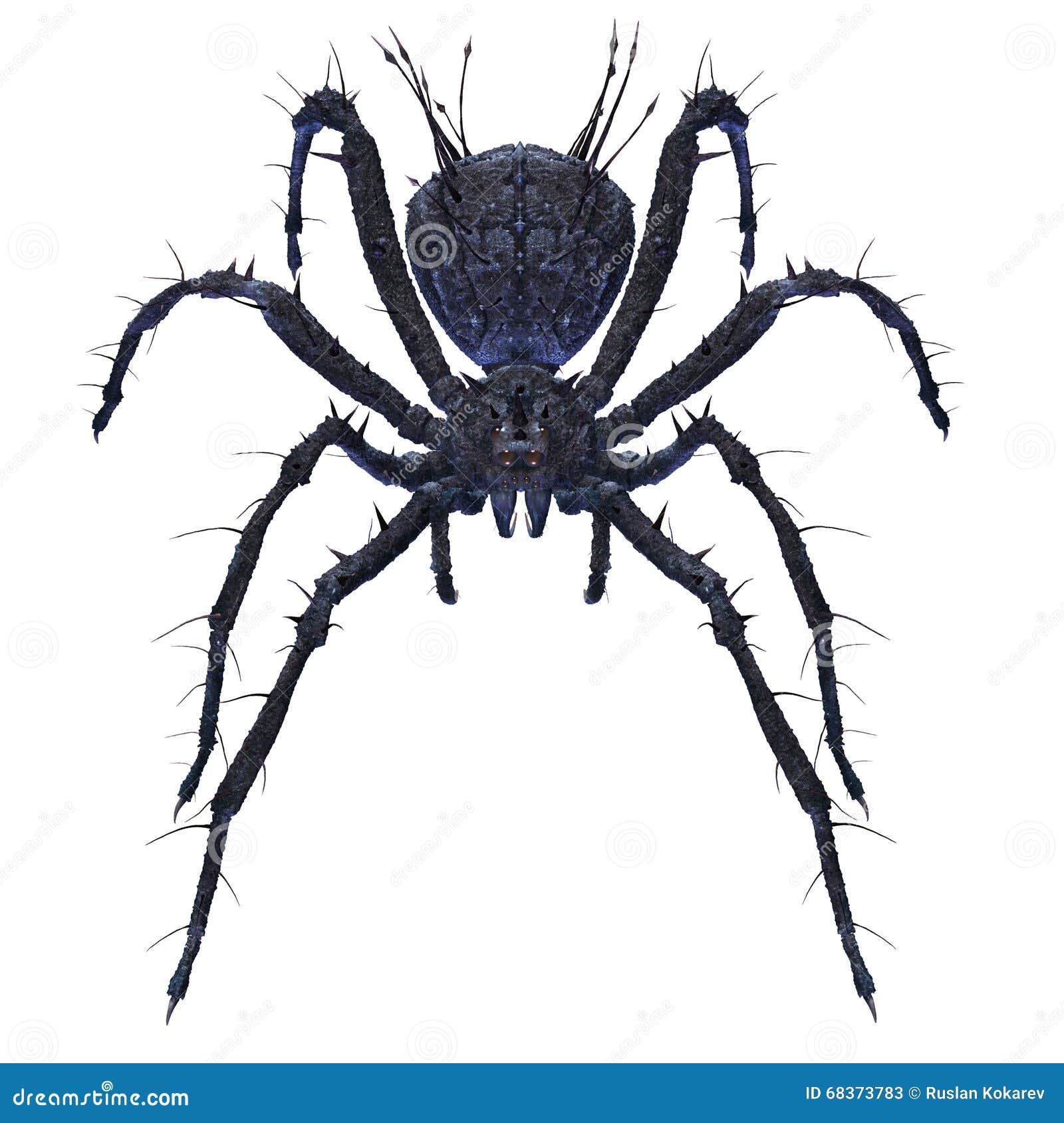 Scary Big Spider. Vector Drawing | CartoonDealer.com #272740678