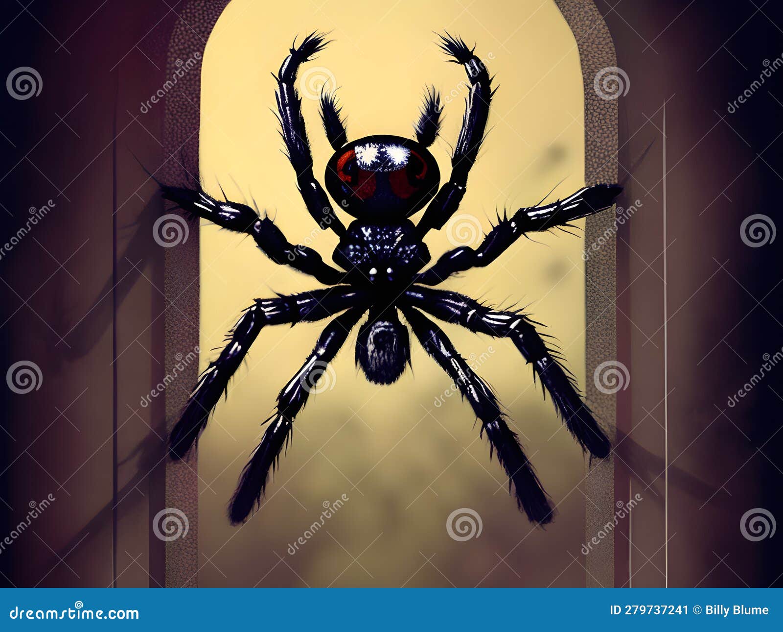 Spooky Scary Abstract Spider Background Seq 19 of 26 Stock Illustration ...