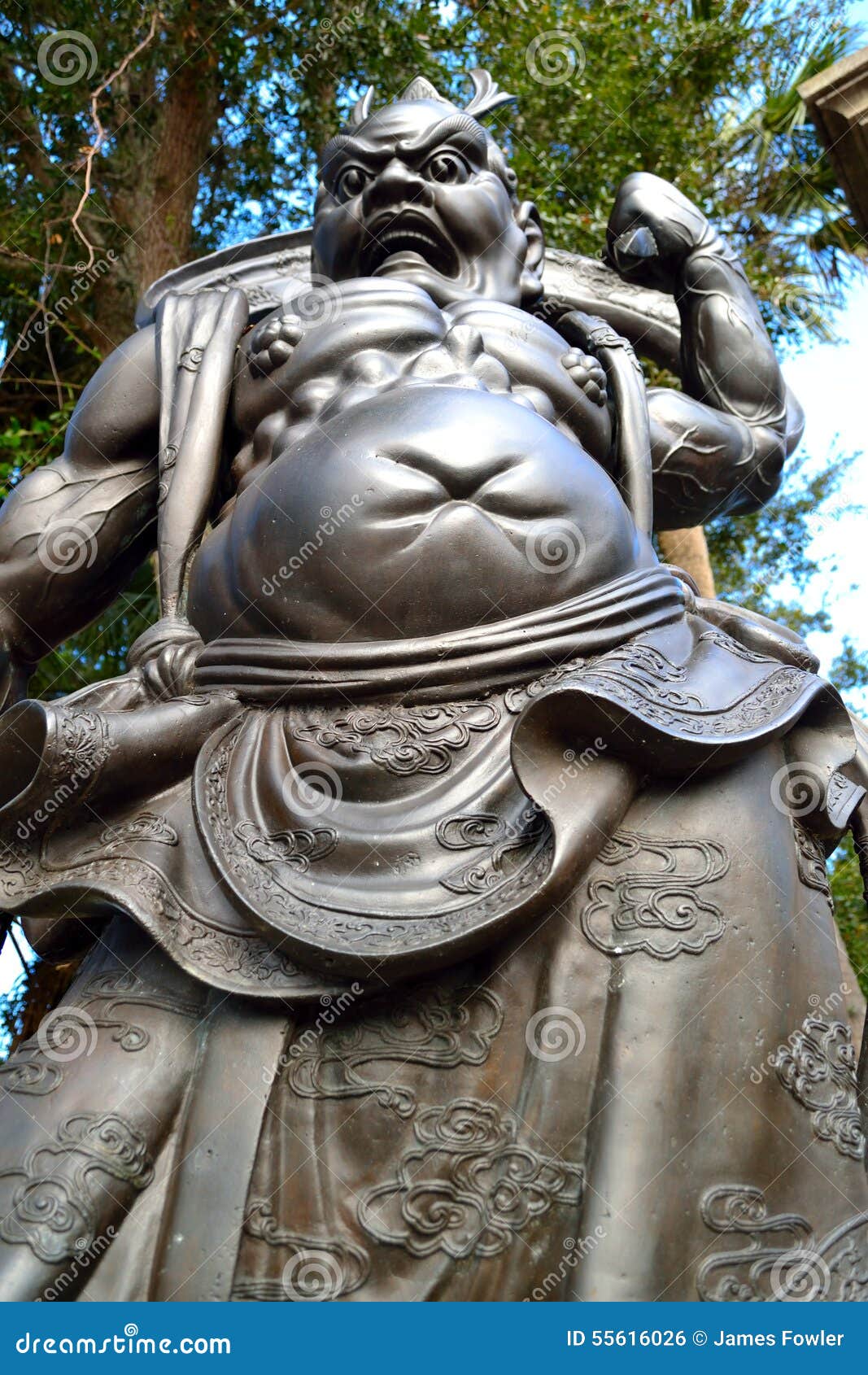 Scary Statue stock photo. Image of ninja, power, mythical - 55616026